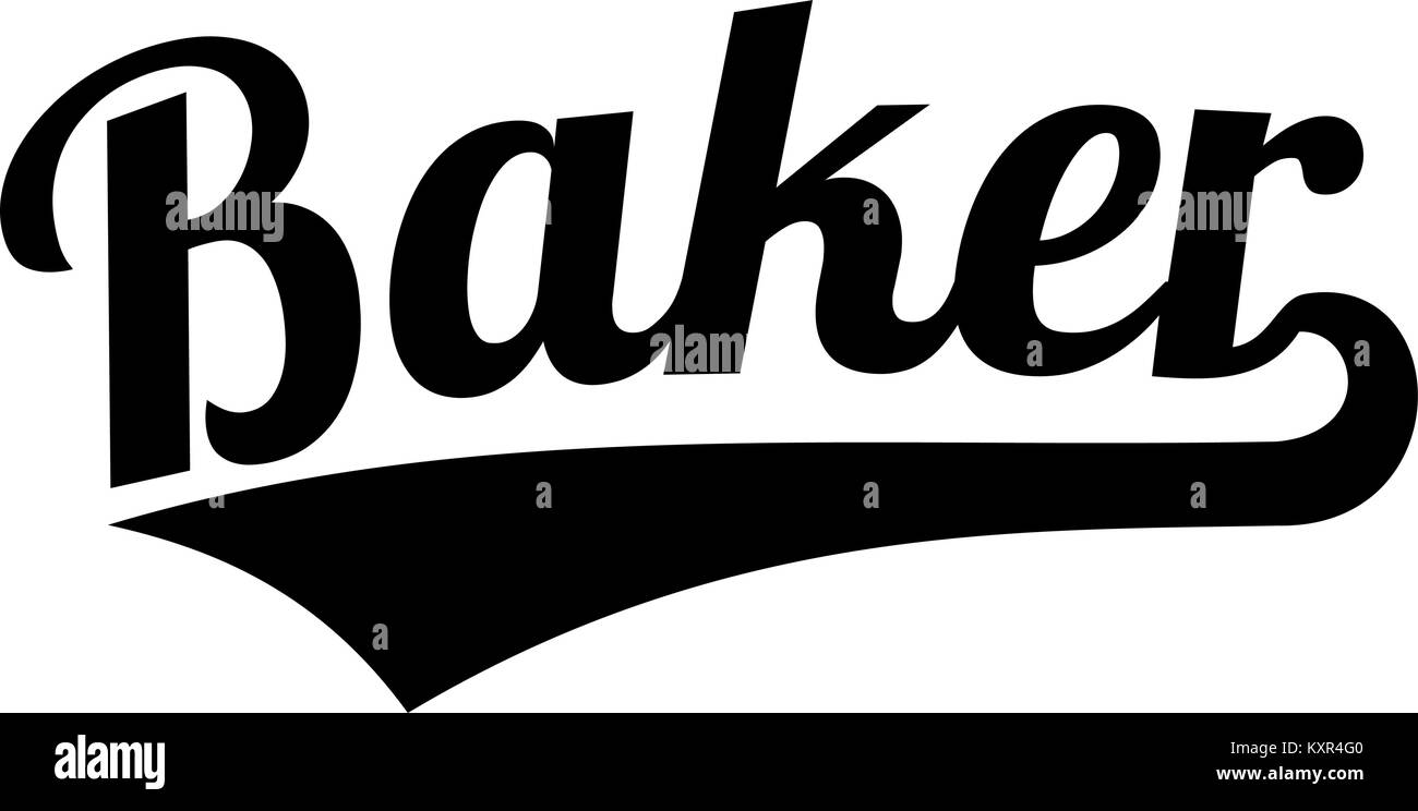 Baker word retro style Stock Vector Image & Art - Alamy
