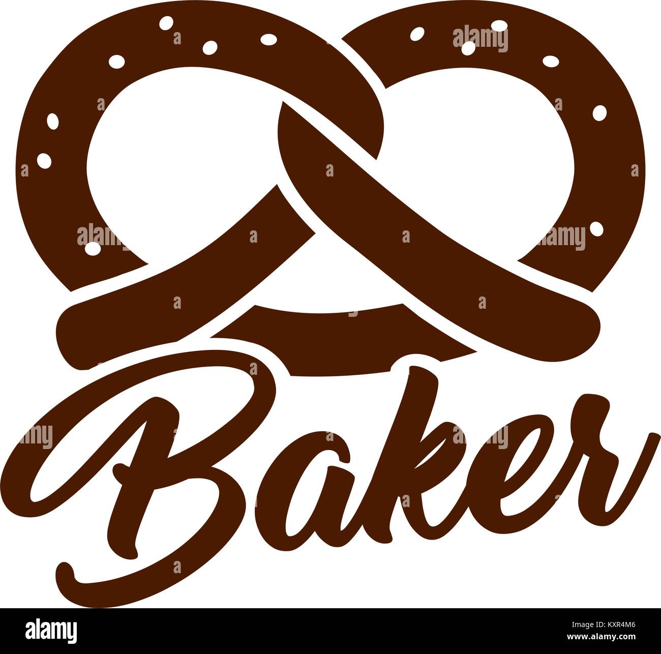 Pretzel logo vector vectors hi-res stock photography and images - Alamy