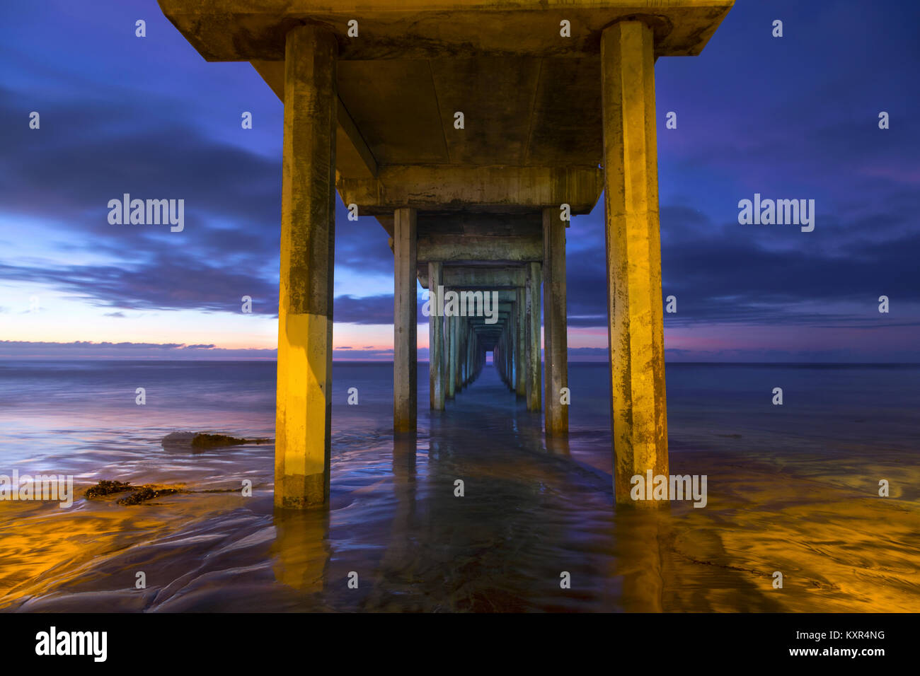Scripps Pier Dramatic Sunset Sky Colors UCSD Salk Institute of ...