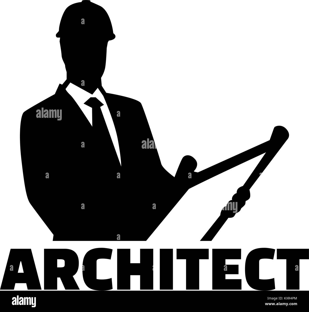 Architect with silhoutte Stock Vector Image & Art - Alamy