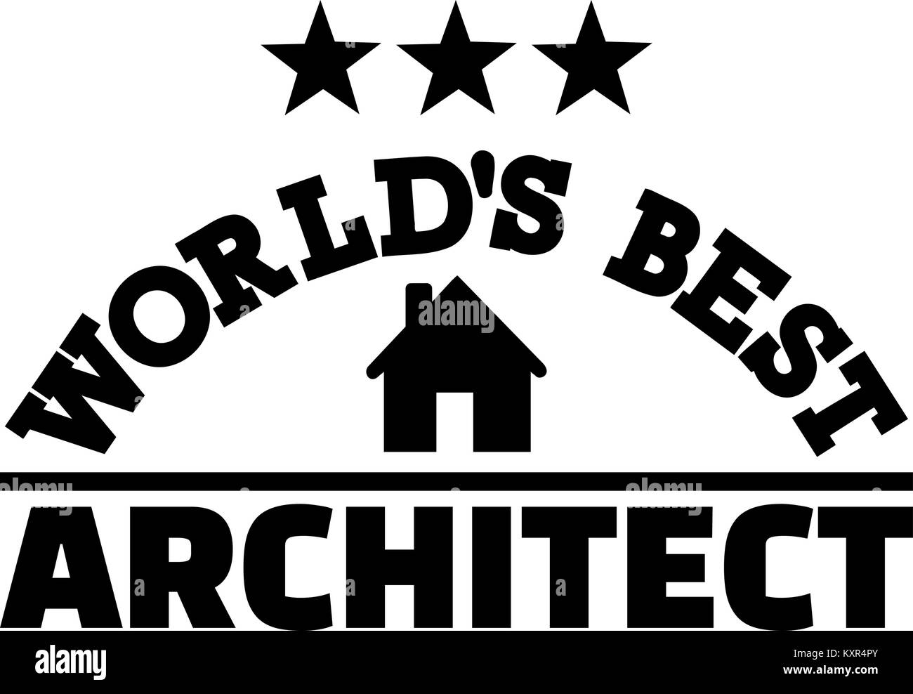 Worlds best Architect with stars Stock Vector Image & Art - Alamy