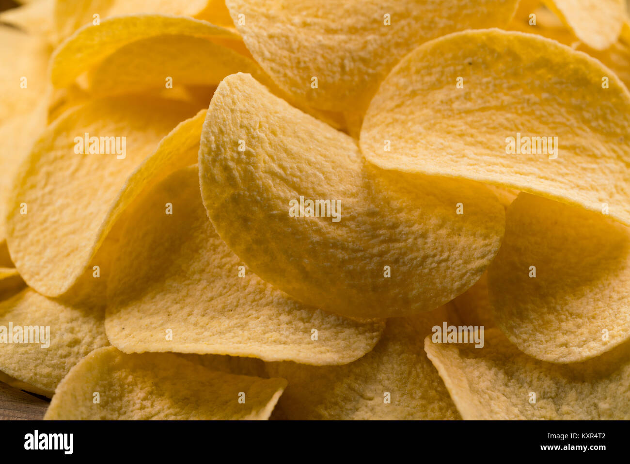 crispy yellow potato chips Stock Photo - Alamy