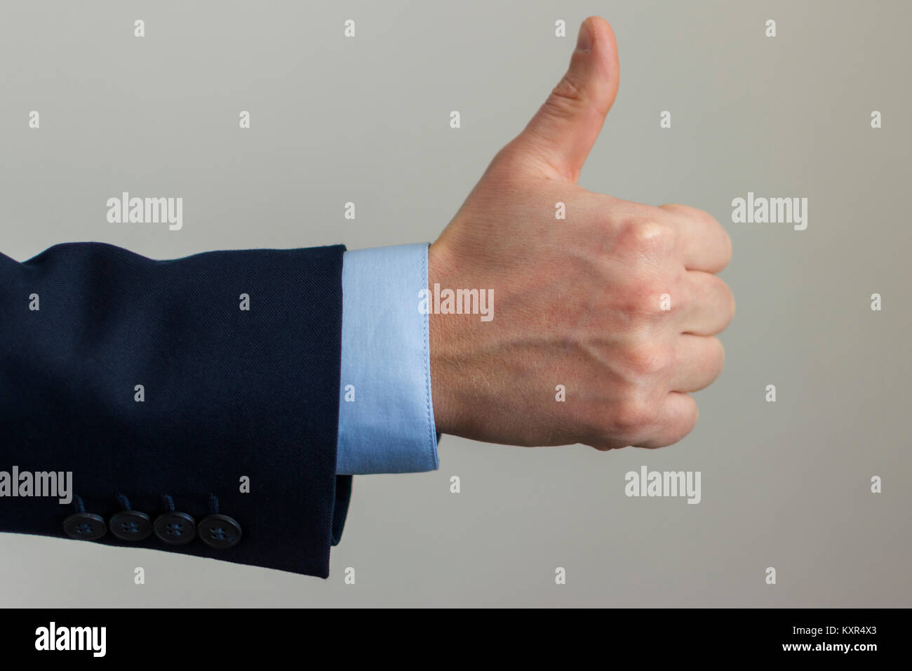 Close-up of professional showing sing of okay Stock Photo - Alamy