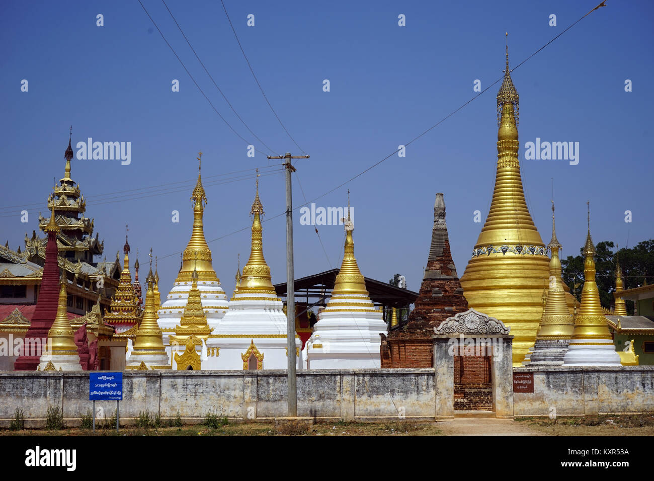 PINDAYA, MYANMAR - CIRCA APRIL 2017 Zaydigyi Pagoda Stock Photo - Alamy