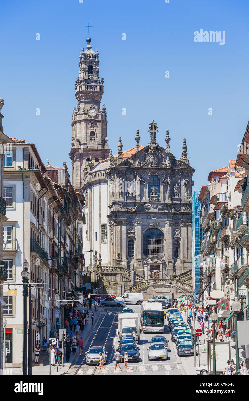 PORTO, PORTUGAL - JULY 12: Typical architecture in the city center on ...