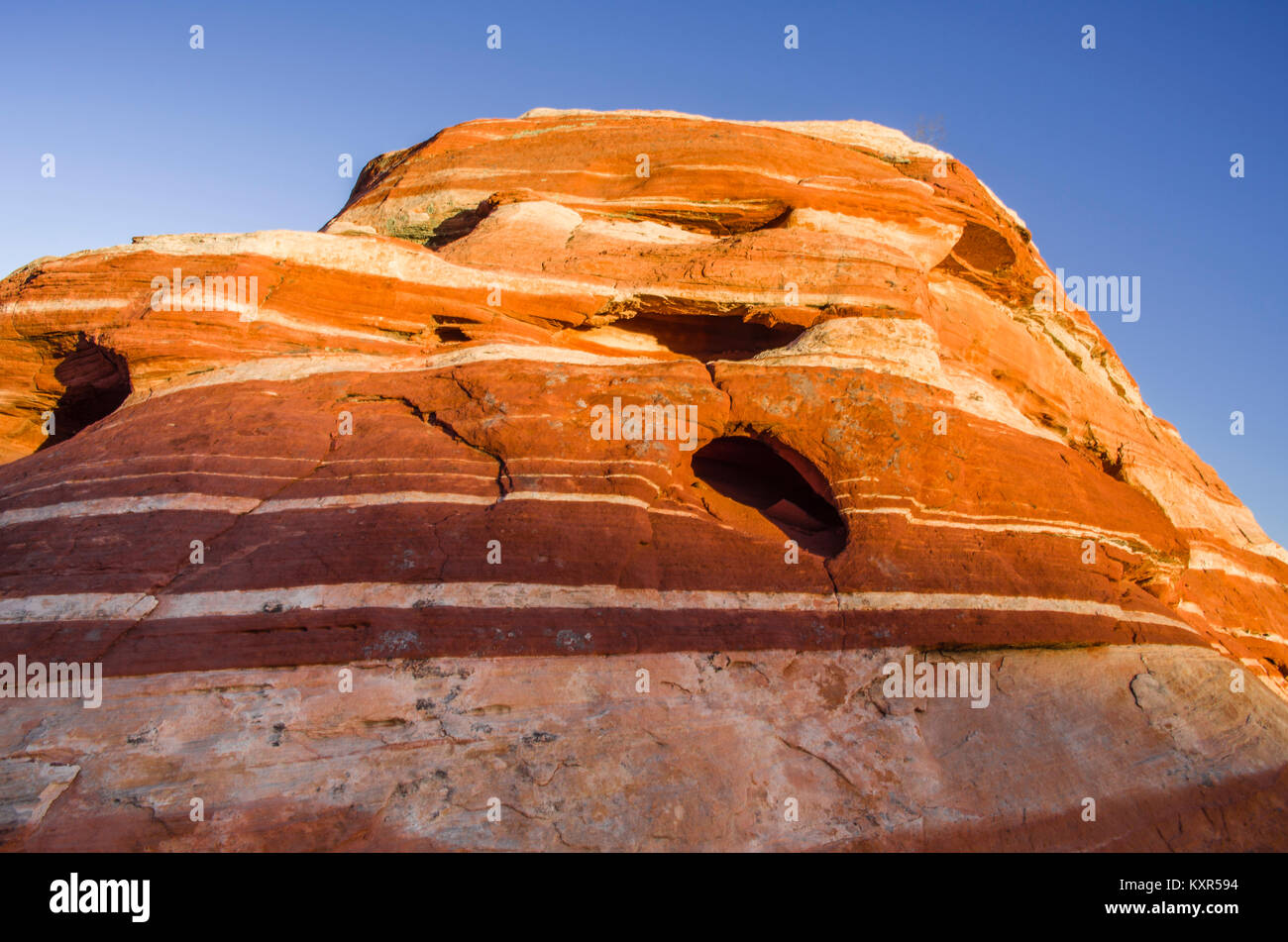 Fire Wave rock formation in Valley of Fire State Park. Las vegas ...