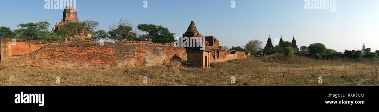 Panorama of ruins in Bagan, Myanma Stock Photo - Alamy