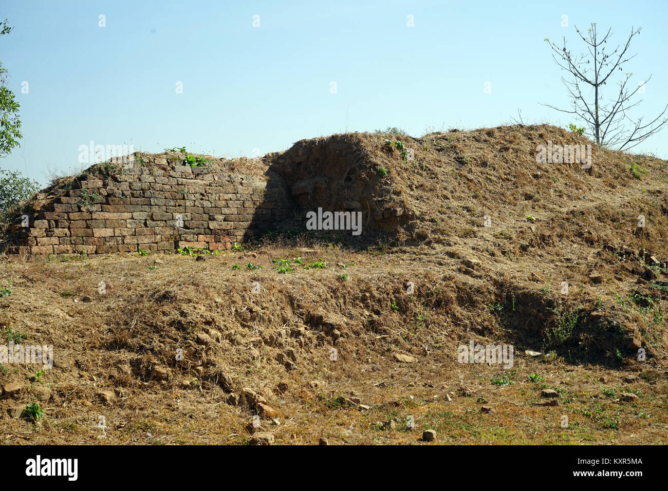 PYU, MYANMAR - CIRCA APRIL 2017 Ancient wall of Sri Ksetra Stock Photo ...