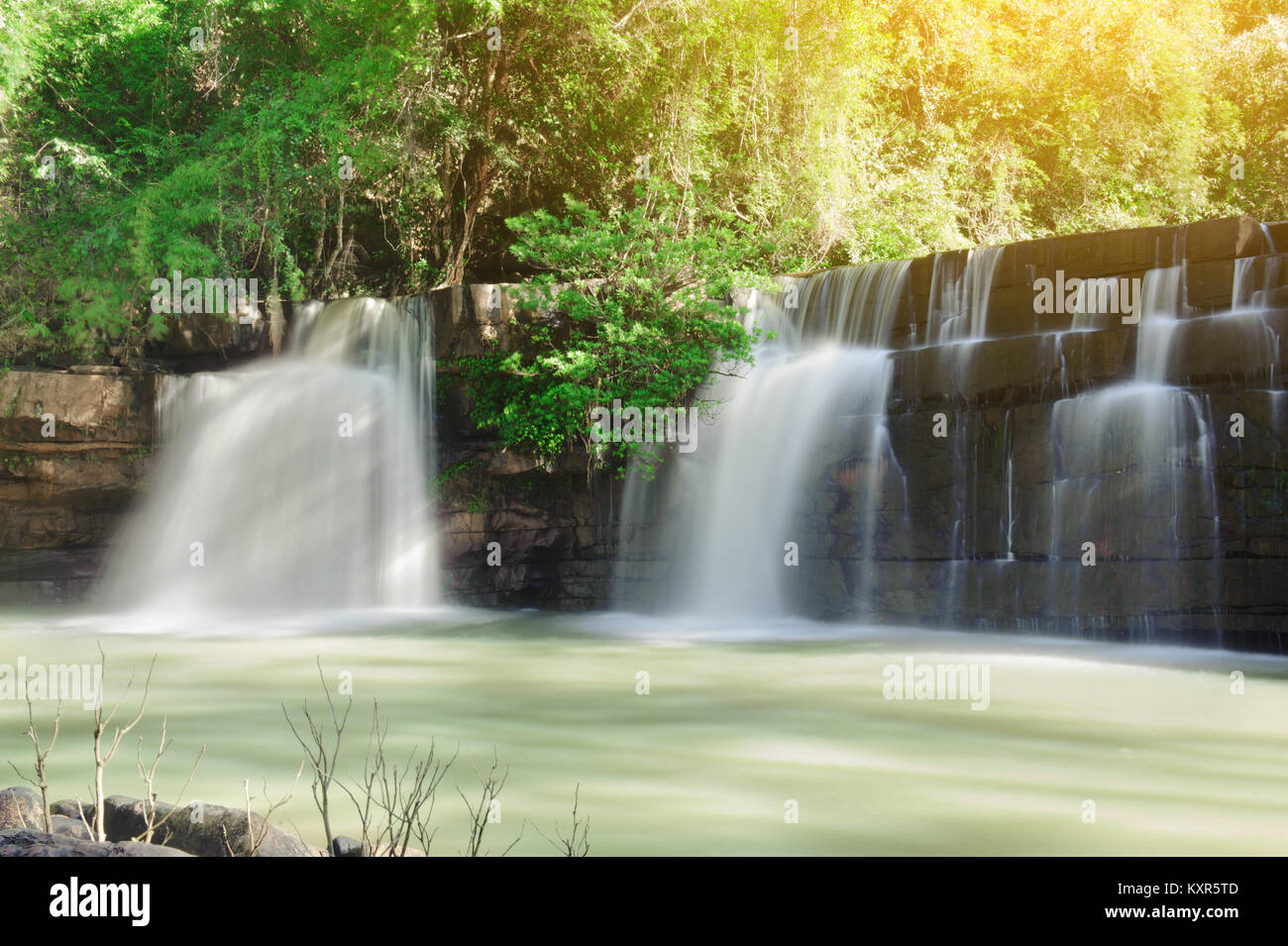 Wood waterfall hi-res stock photography and images - Alamy