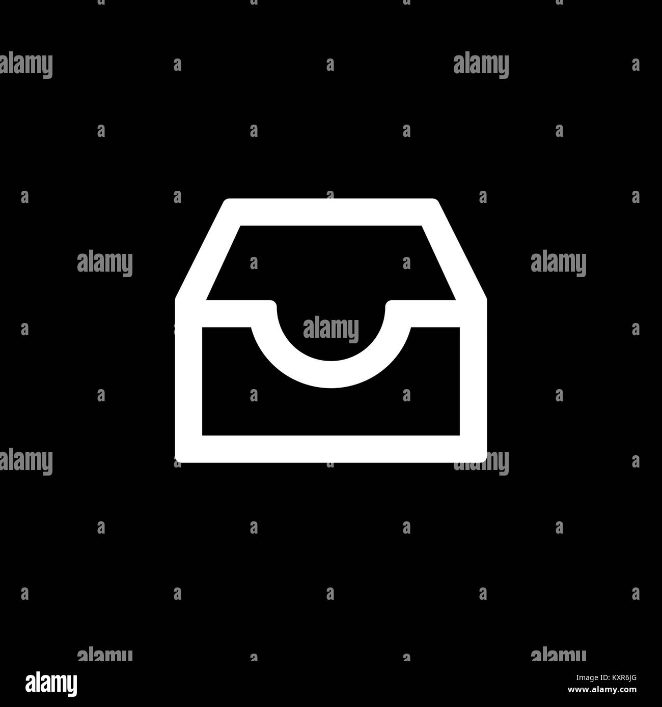 Box icon for simple flat style ui design Stock Vector Image & Art - Alamy