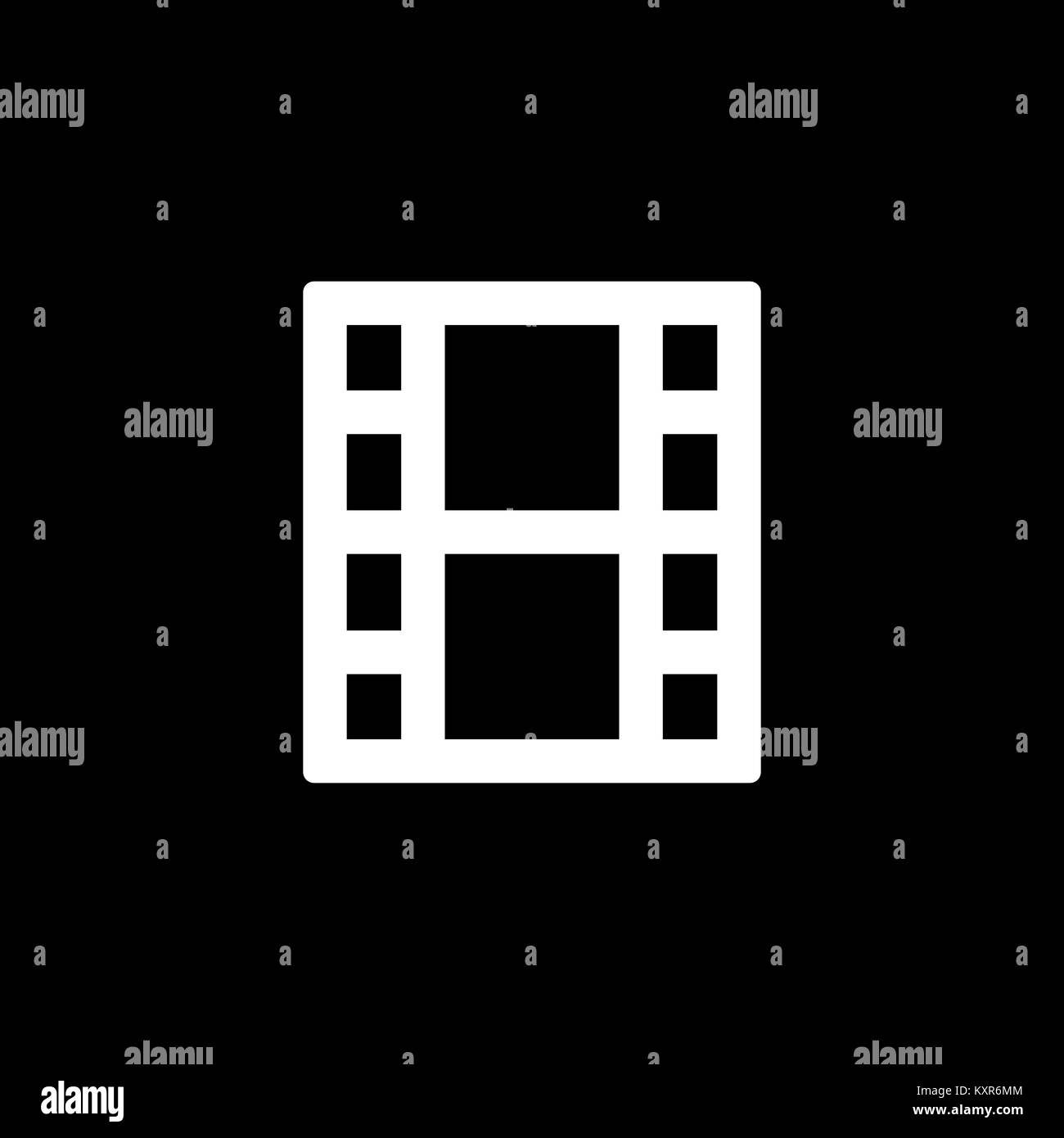 Film tape icon for simple flat style ui design Stock Vector Image & Art ...