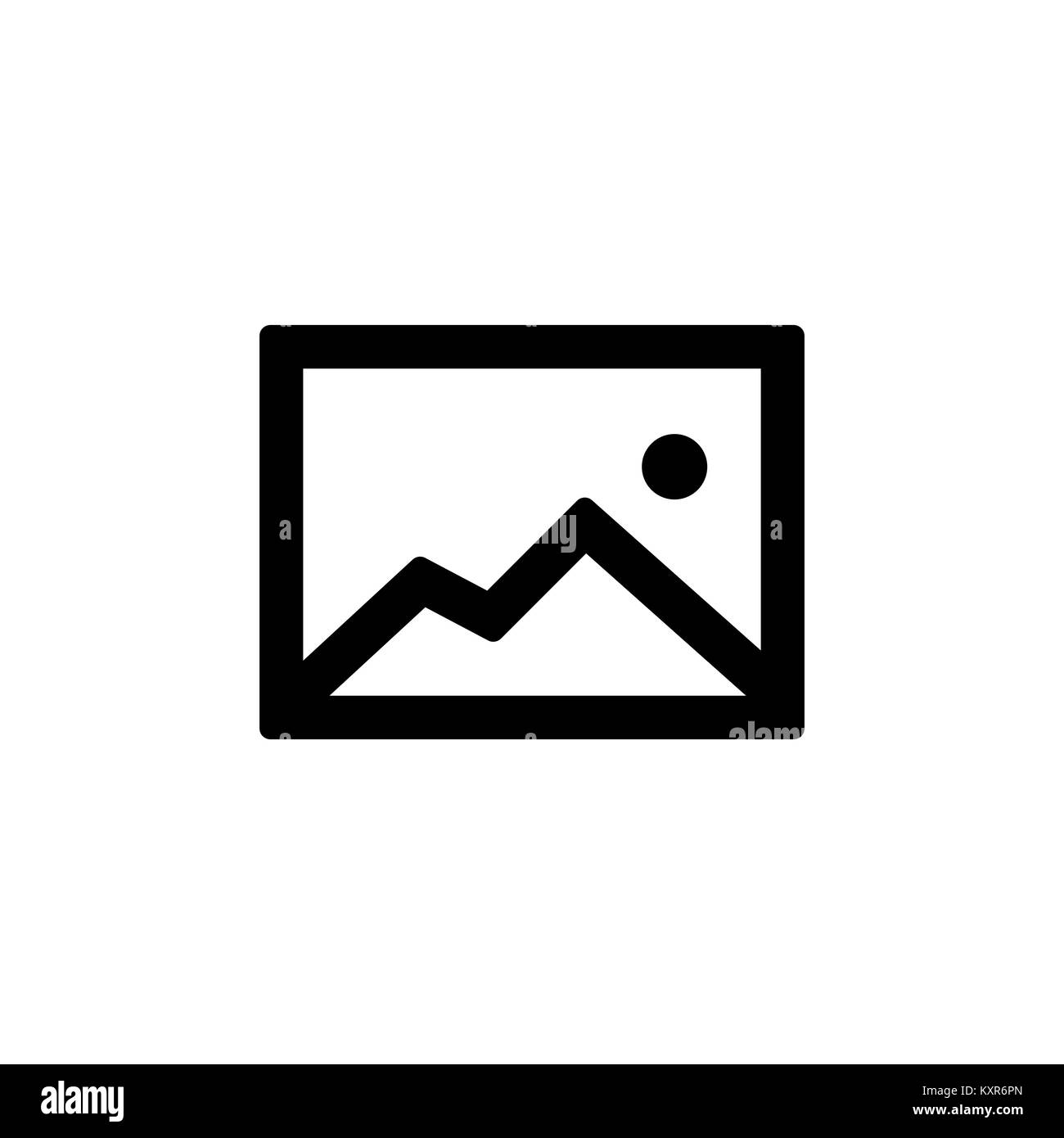Gallery icon for simple flat style ui design Stock Vector Image & Art ...