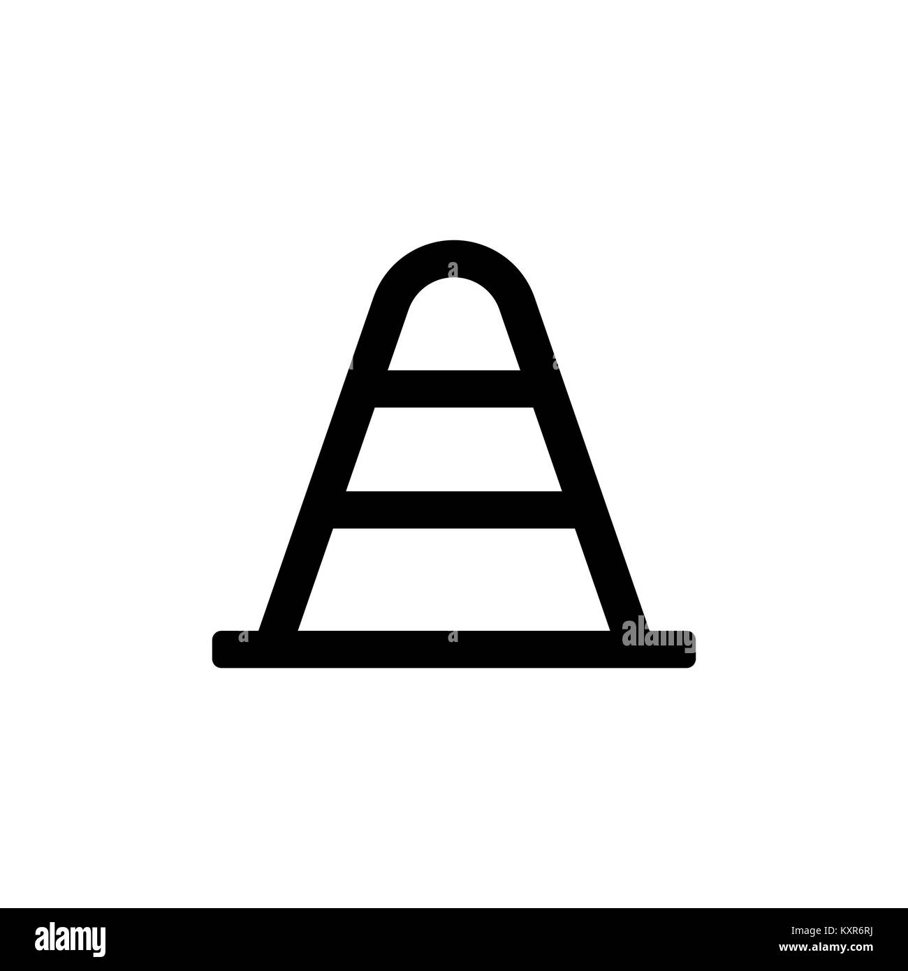 Traffic cone icon for simple flat style ui design Stock Vector Image ... Traffic cone icon for simple flat style ui design Stock Vector Image ...