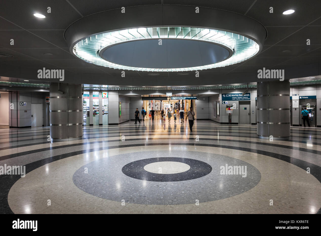 SINGAPORE - OCTOBER 18, 2014: The Mass Rapid Transit is a rapid transit ...