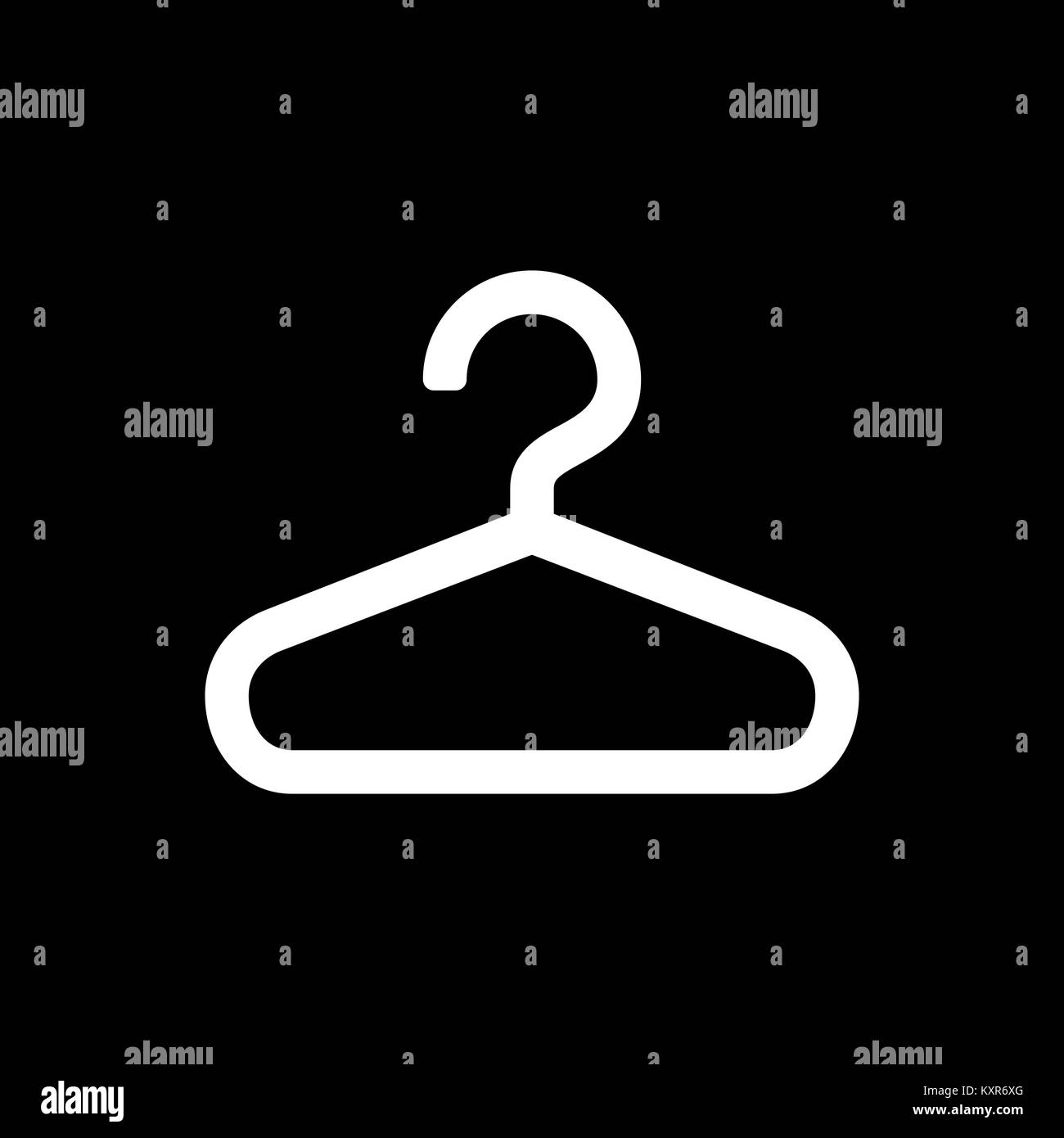 Hook icon flat style Black and White Stock Photos & Images - Alamy