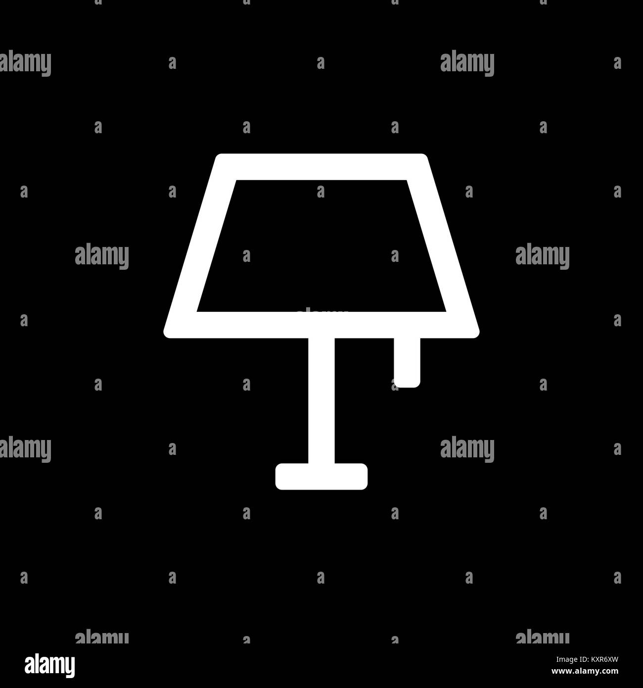 Table lamp simple icons Stock Vector Images - Alamy
