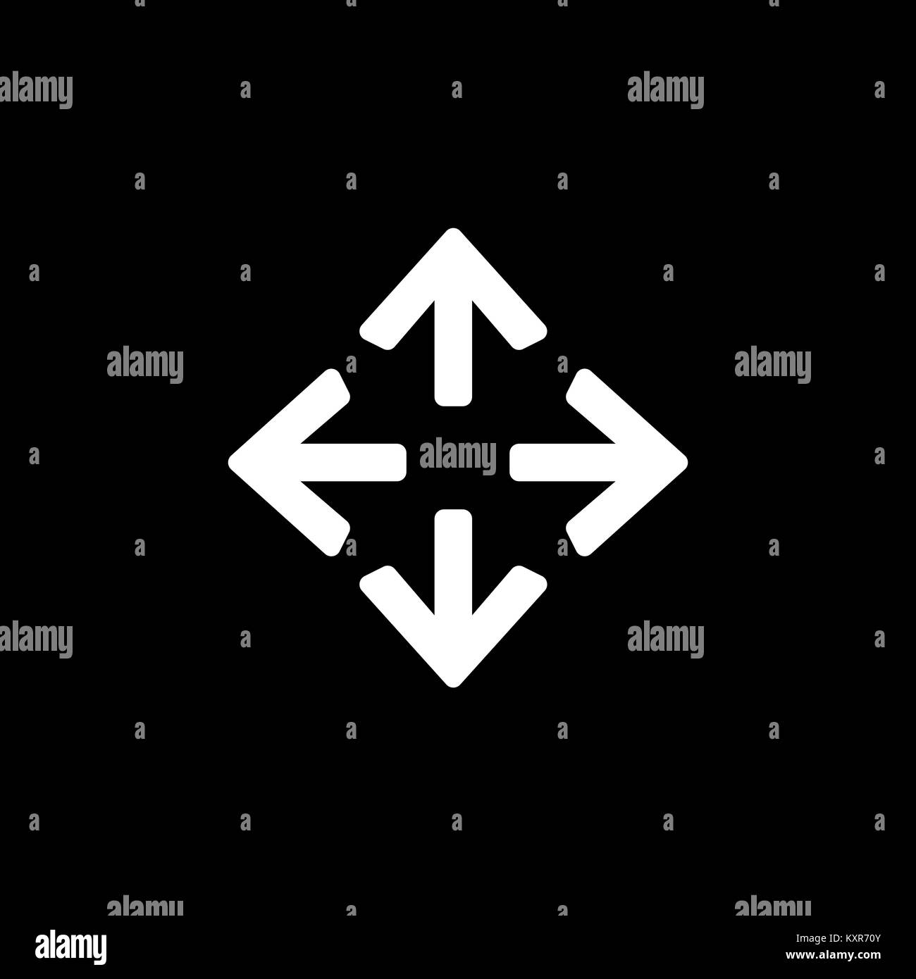 Arrows icon for simple flat style ui design Stock Vector Image & Art ...