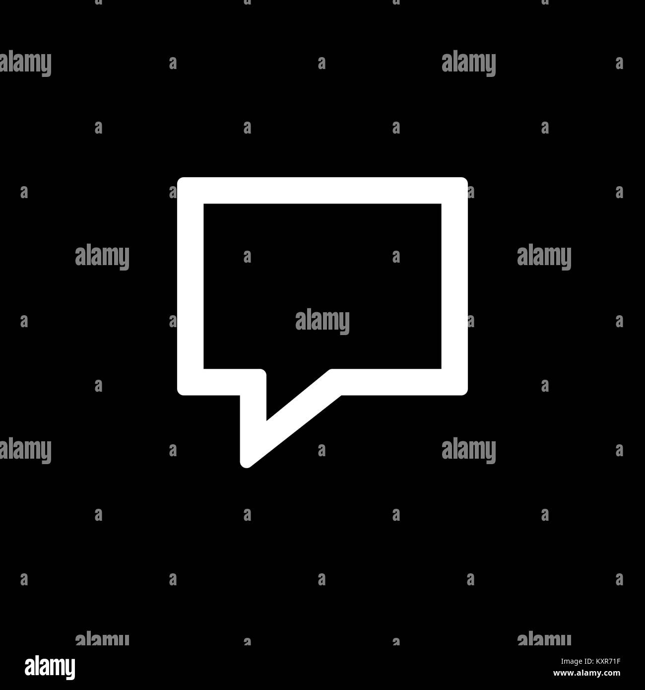 Message icon for simple flat style ui design Stock Vector Image & Art ...