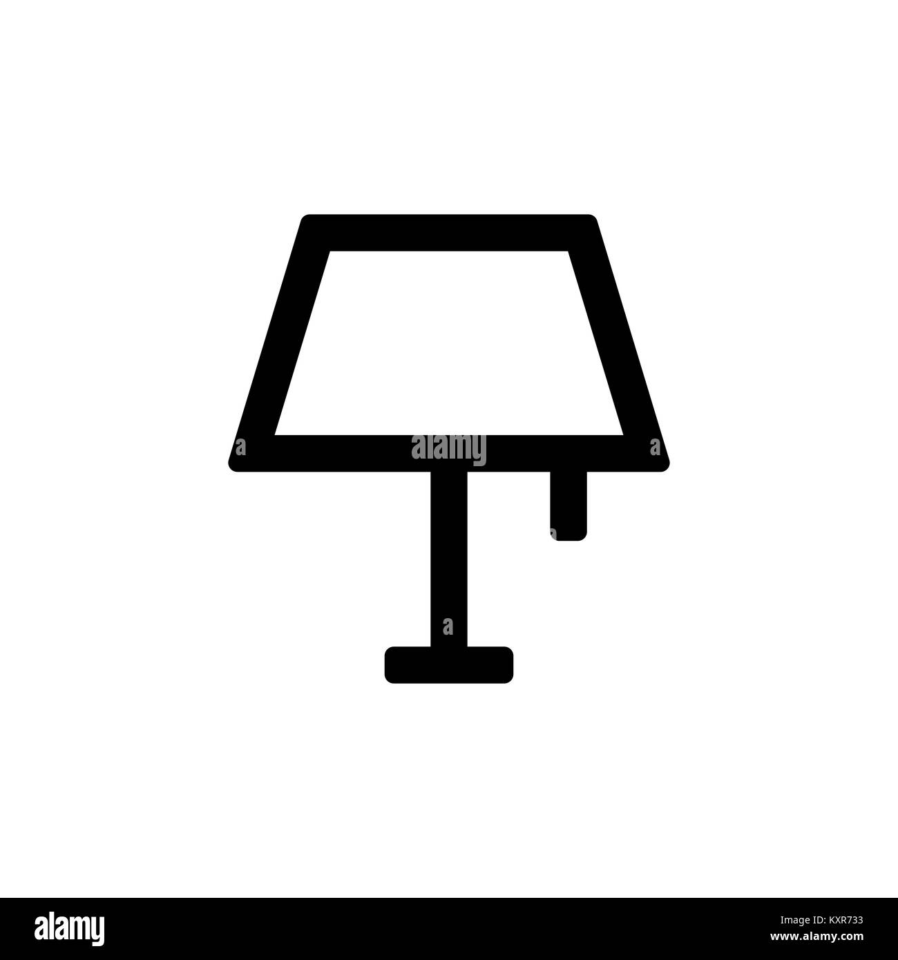 Lamp desk symbol hi-res stock photography and images - Alamy