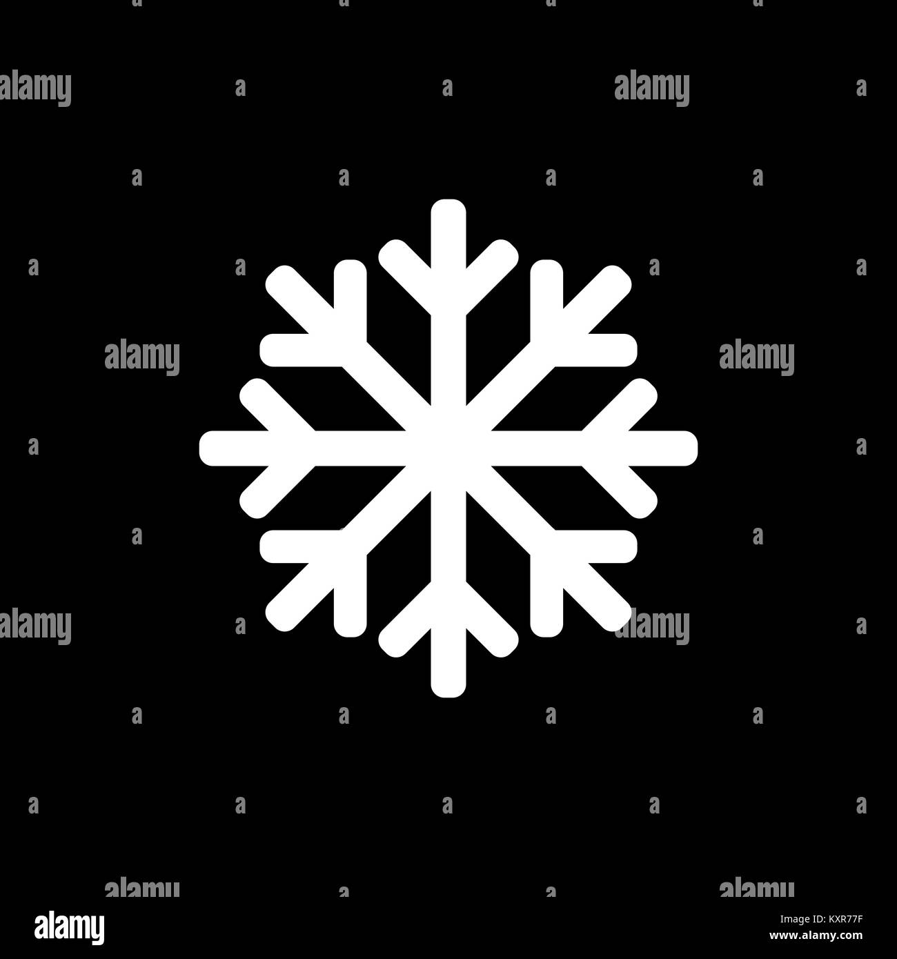 Snowflake icon for simple flat style ui design Stock Vector Image & Art ...
