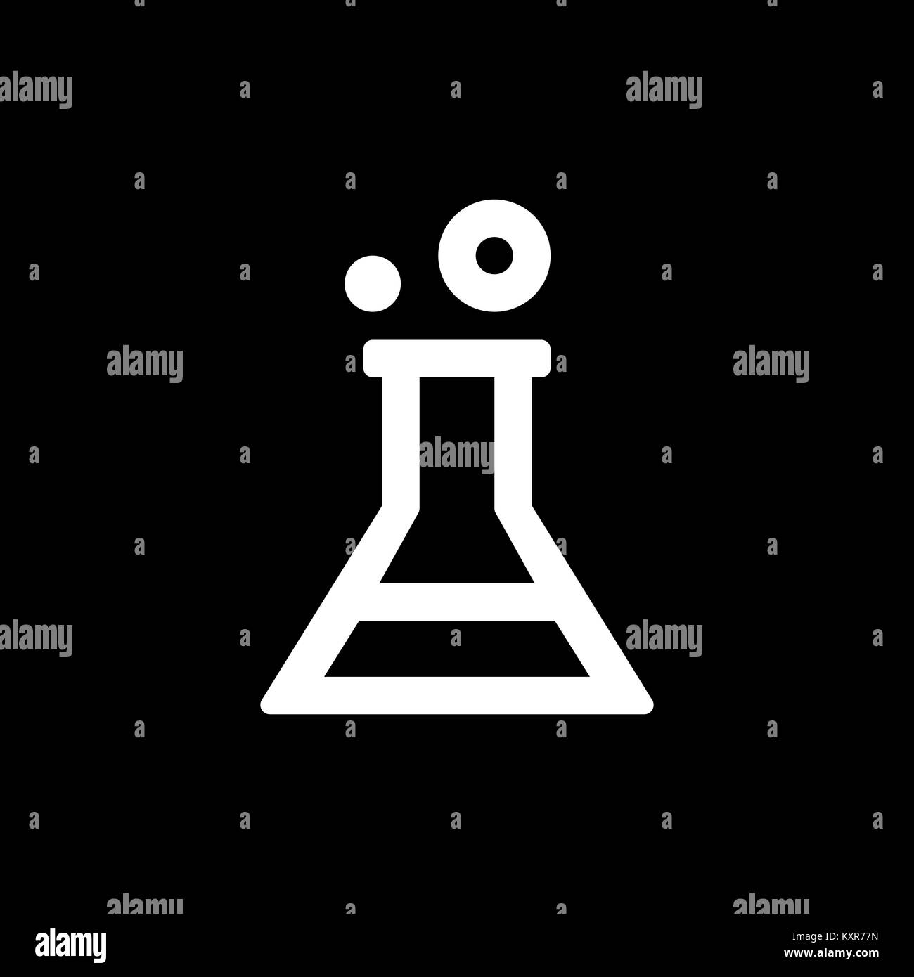 Flask icon for simple flat style ui design Stock Vector Image & Art - Alamy