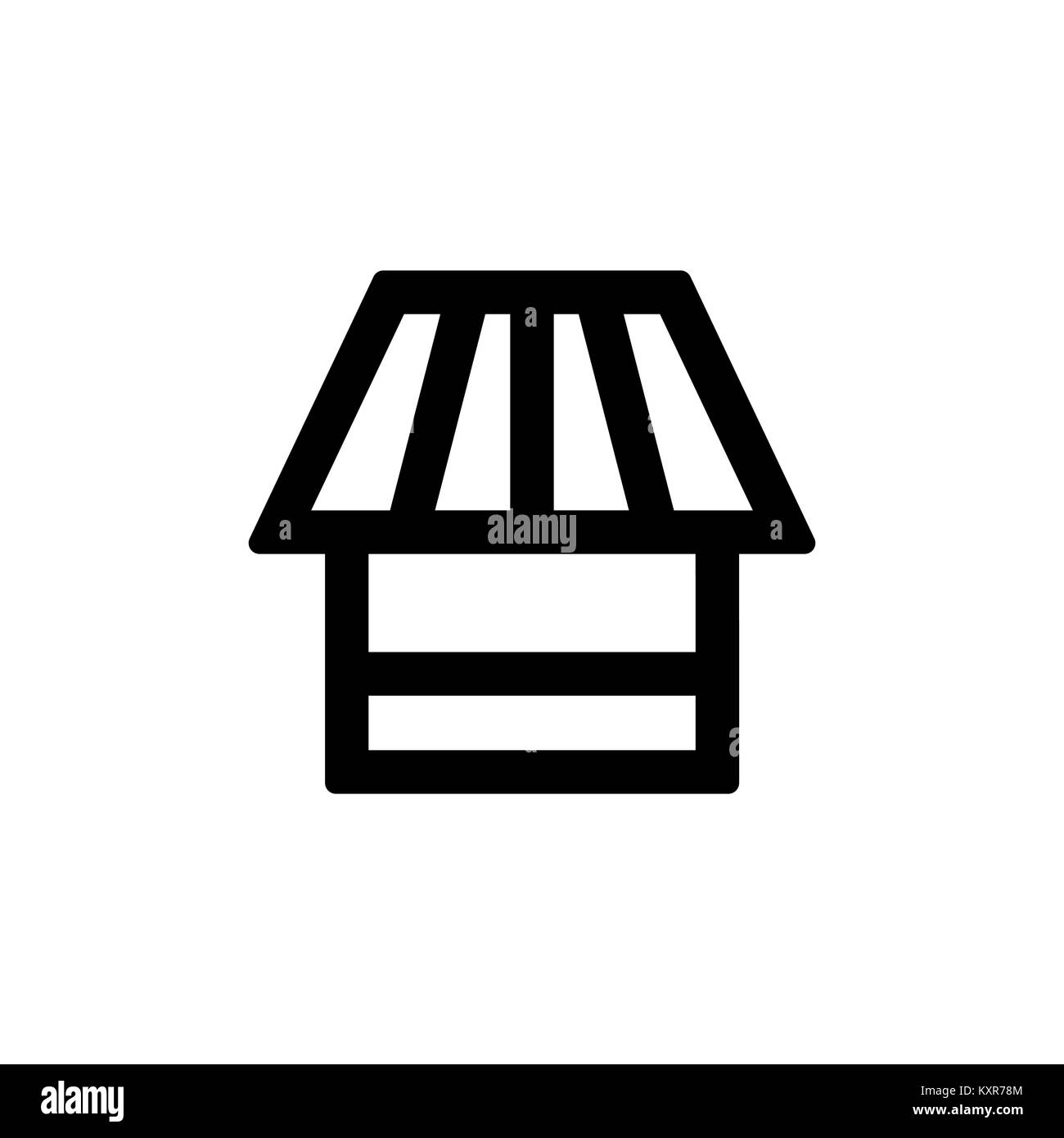 Store icon for simple flat style ui design Stock Vector Image & Art - Alamy