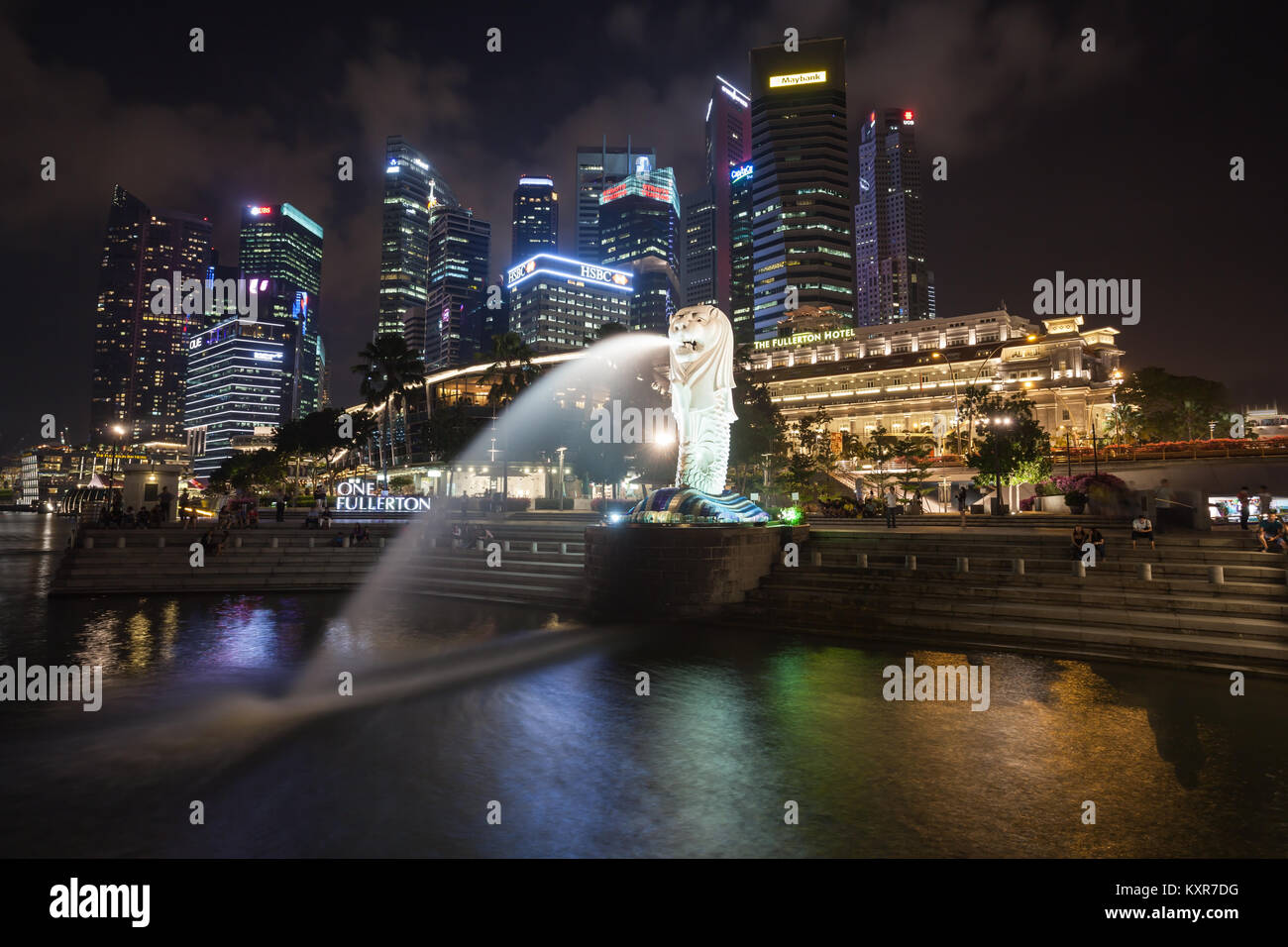 Merlion statue head lion body hi-res stock photography and images - Alamy