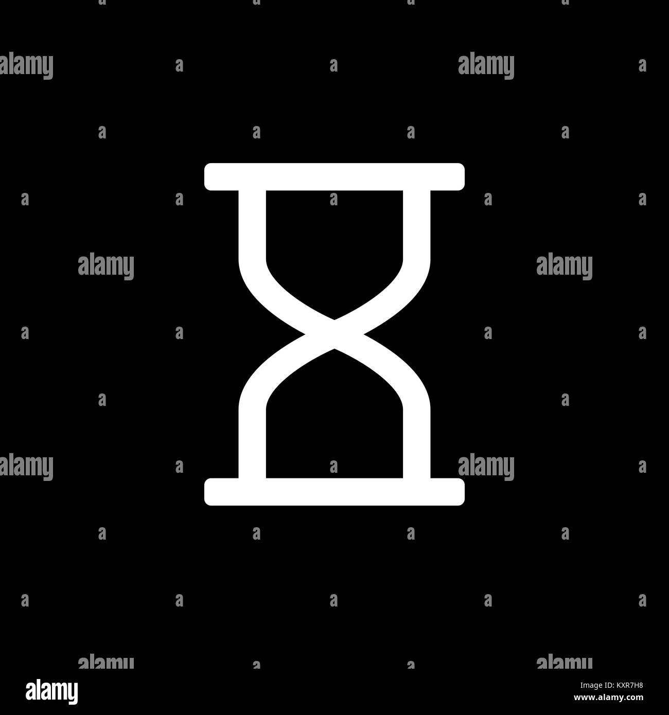 Sand clock icon for simple flat style ui design Stock Vector Image ...