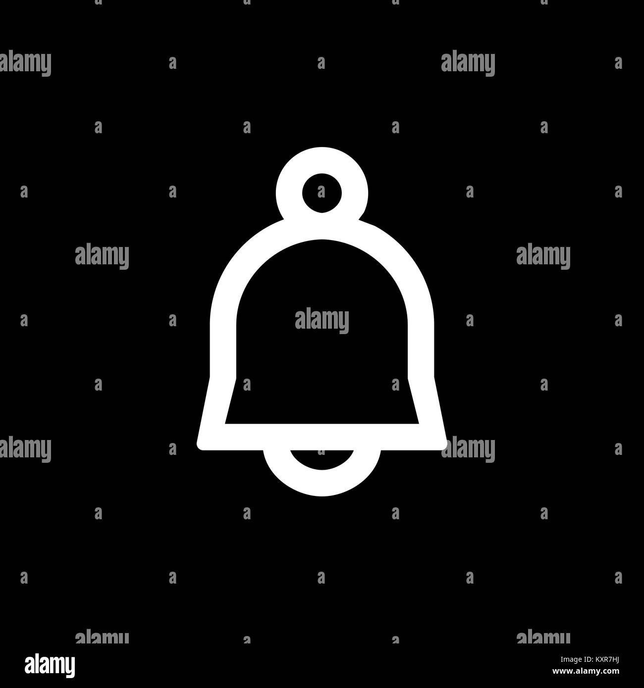 Bell icon for simple flat style ui design Stock Vector Image & Art - Alamy