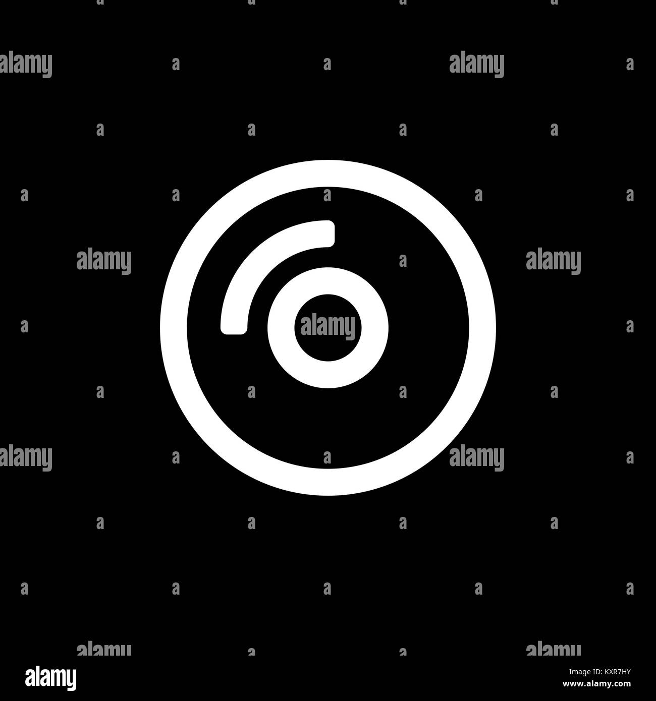 Camera lens icon for simple flat style ui design Stock Vector Image ...