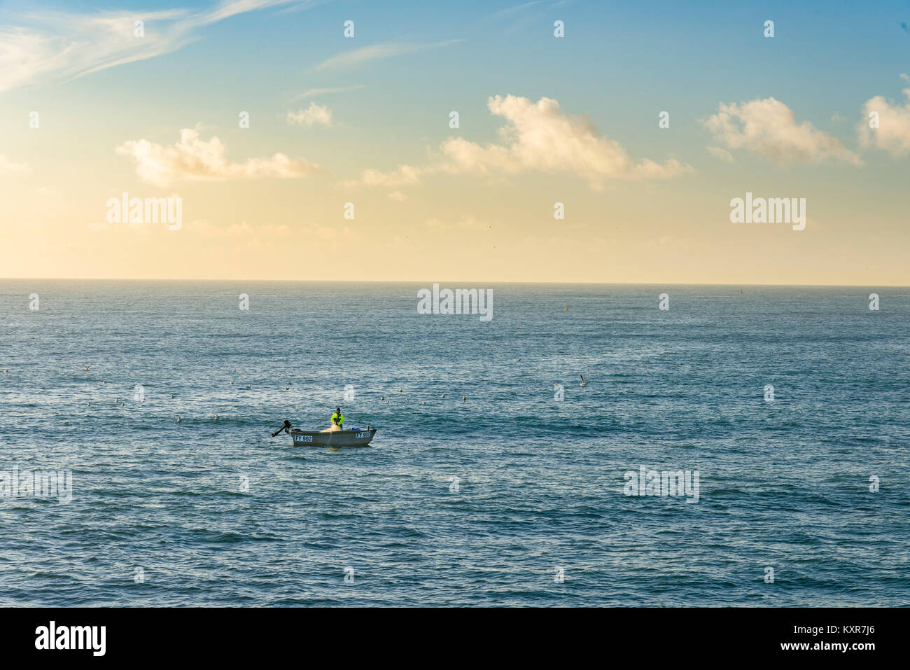 Spit Beach, St Austell Bay, Cornwall, UK. 10/01/2018, sunrise and ...