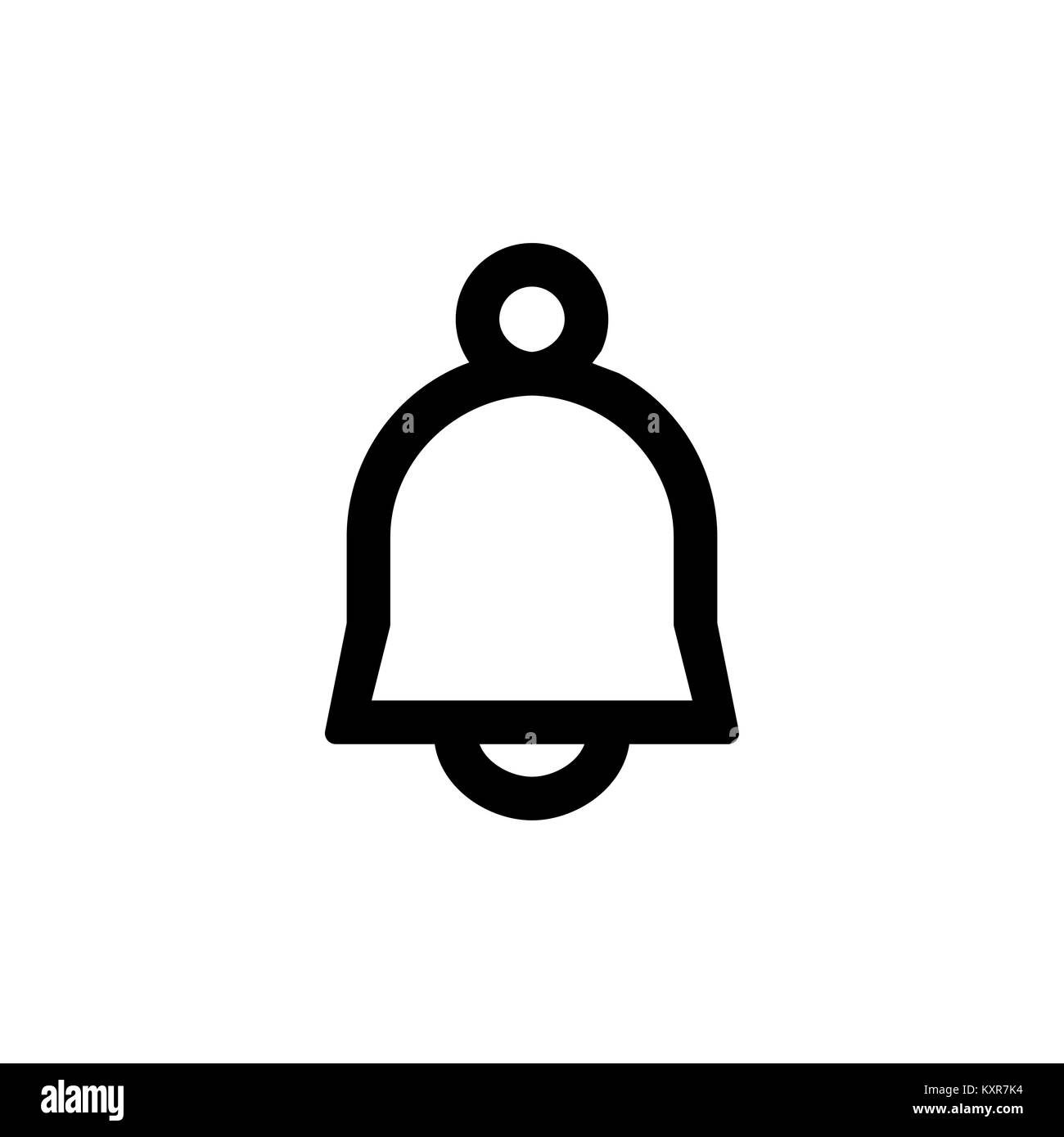 Notification bell simple vector Stock Vector Images - Alamy