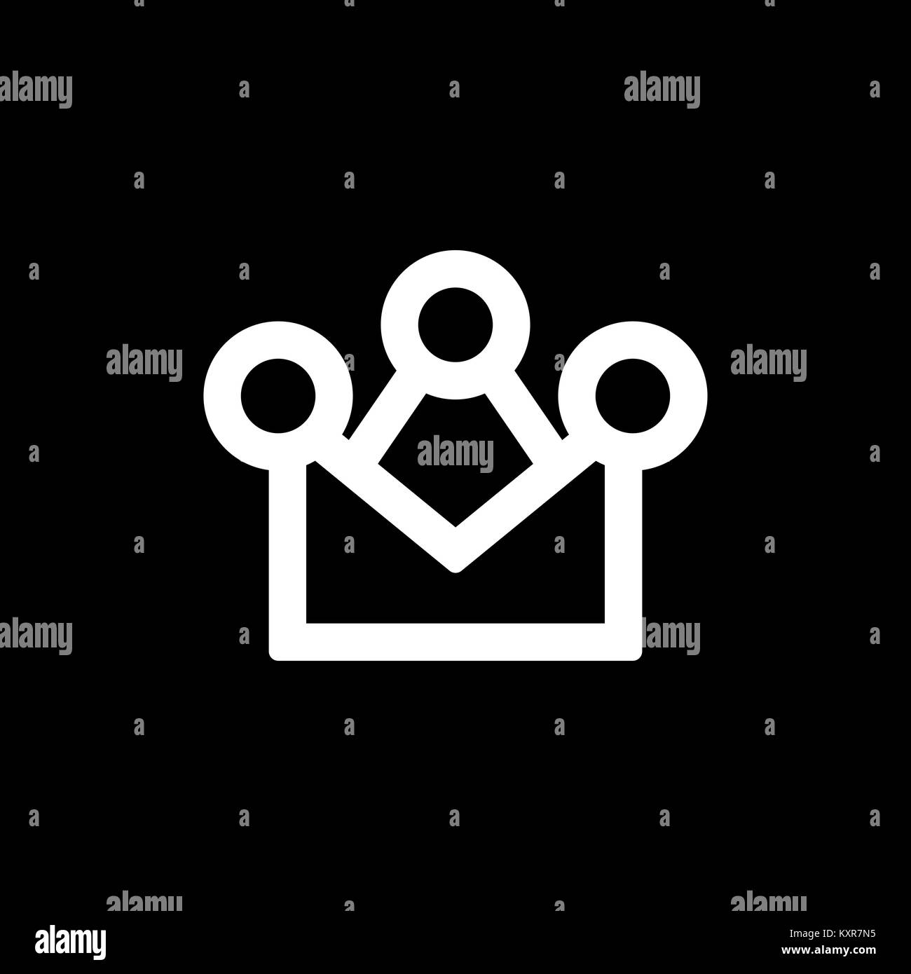 Crown icon hi-res stock photography and images - Alamy