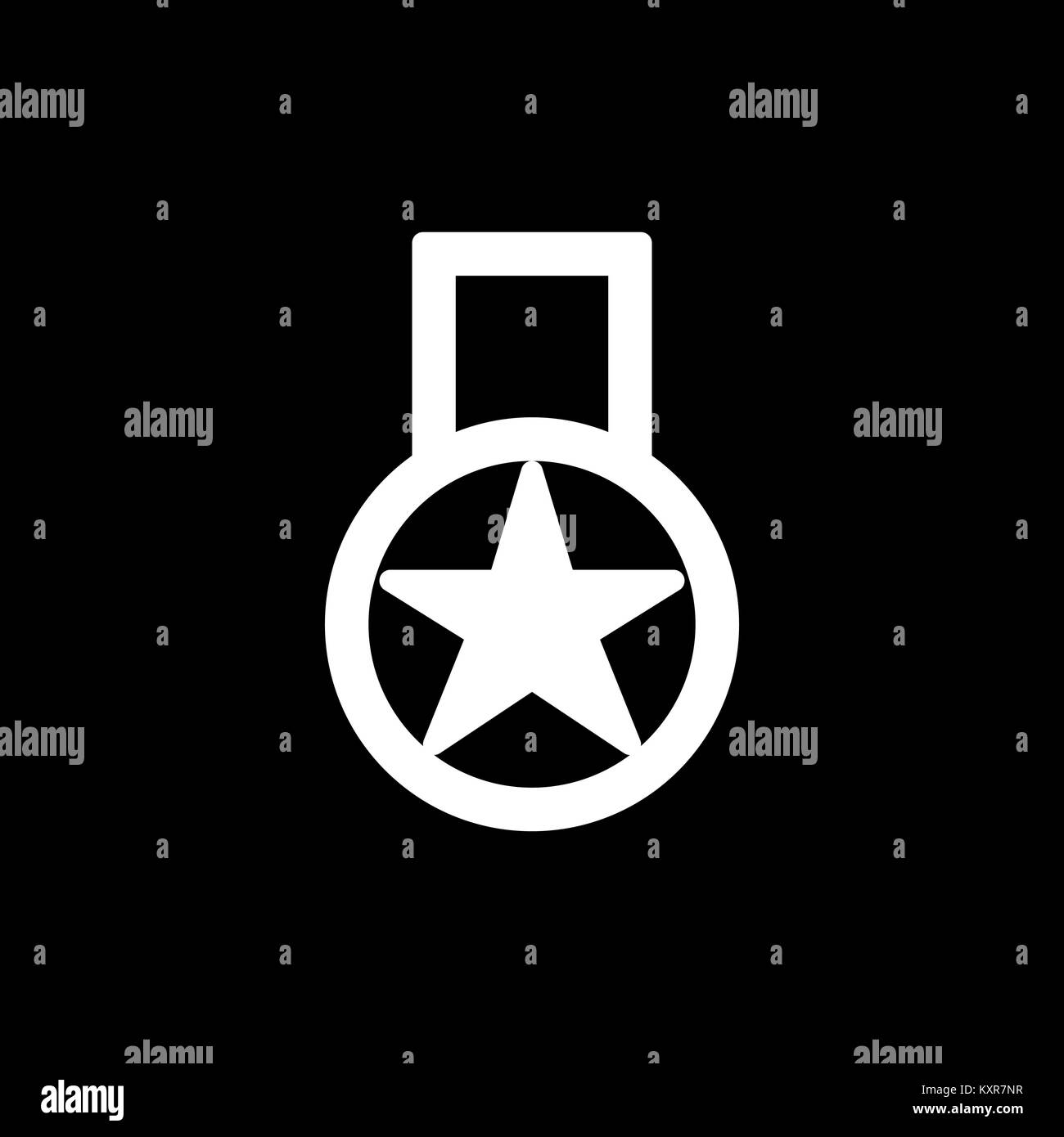 Medal icon for simple flat style ui design Stock Vector Image & Art - Alamy