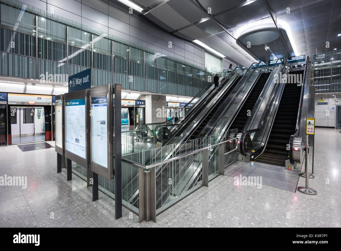 SINGAPORE - OCTOBER 18, 2014: The Mass Rapid Transit is a rapid transit ...