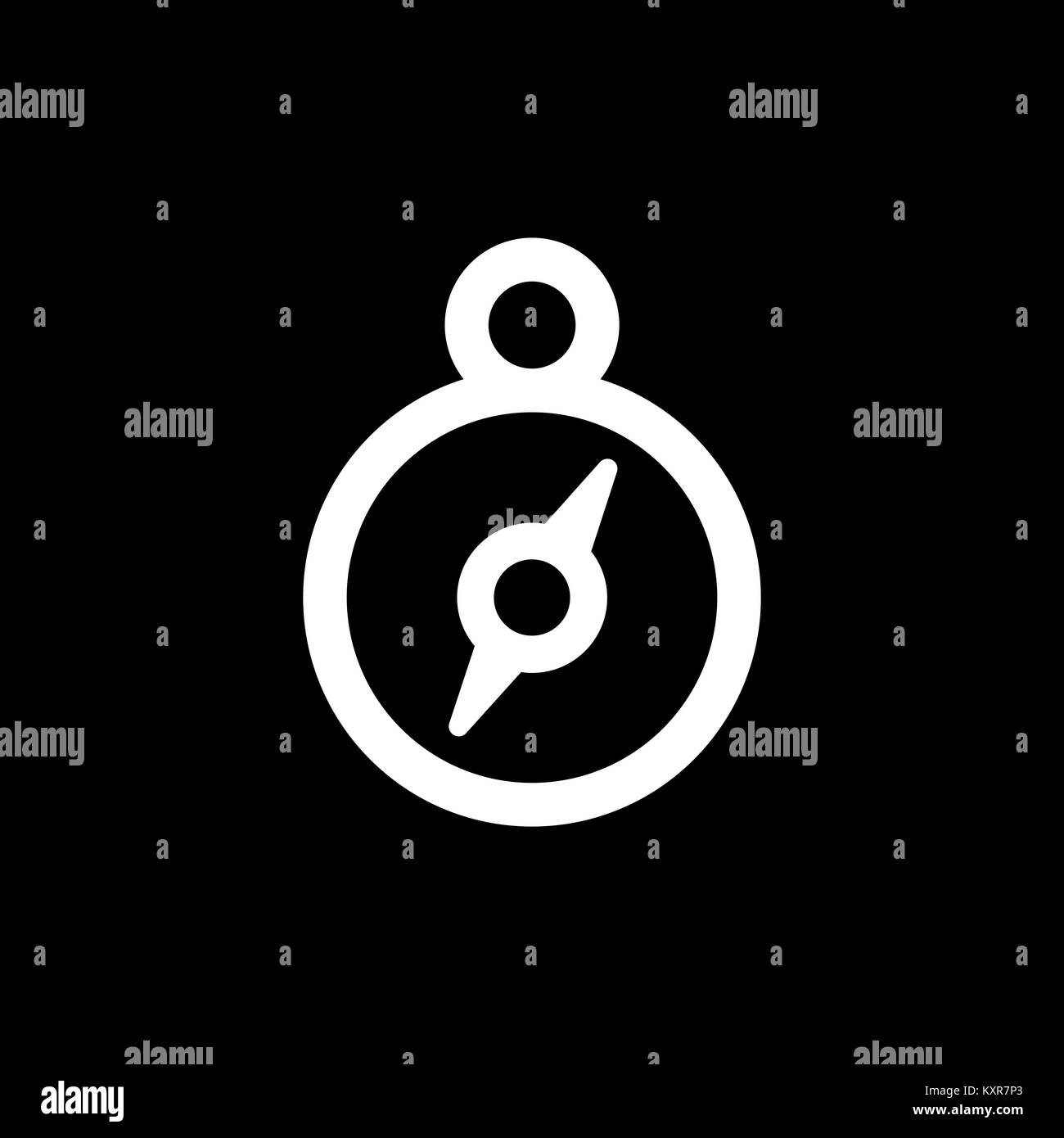 Compass icon for simple flat style ui design Stock Vector Image & Art ...