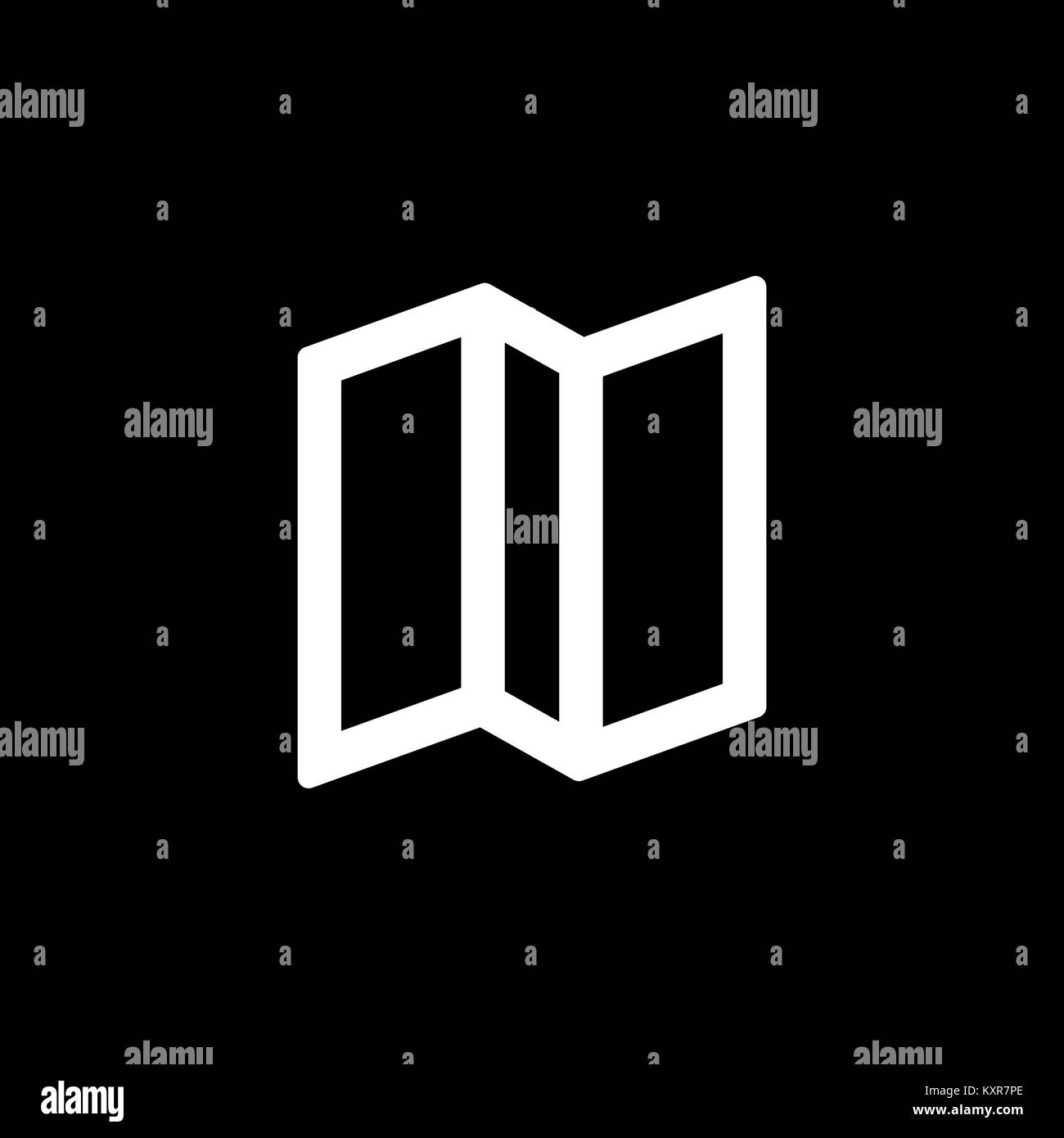 Road map style Black and White Stock Photos & Images - Alamy