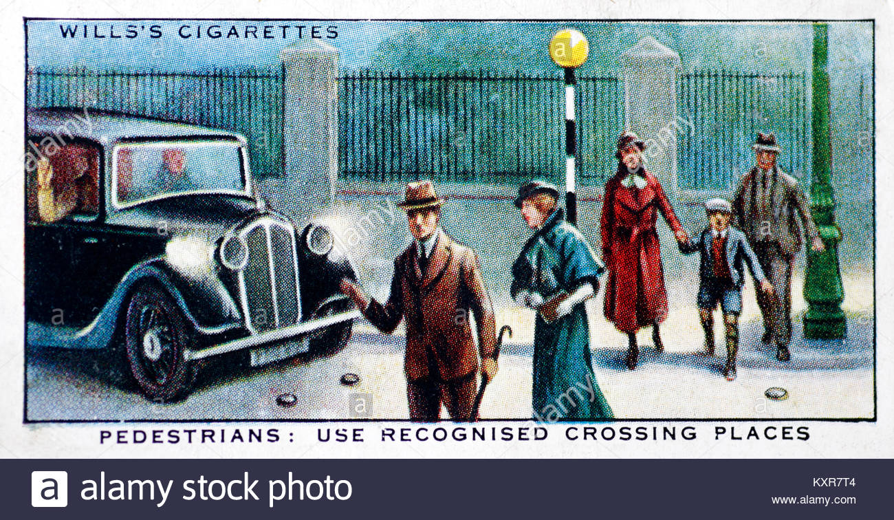 Safety First - Pedestrians: Use recognised crossing places Stock Photo ...
