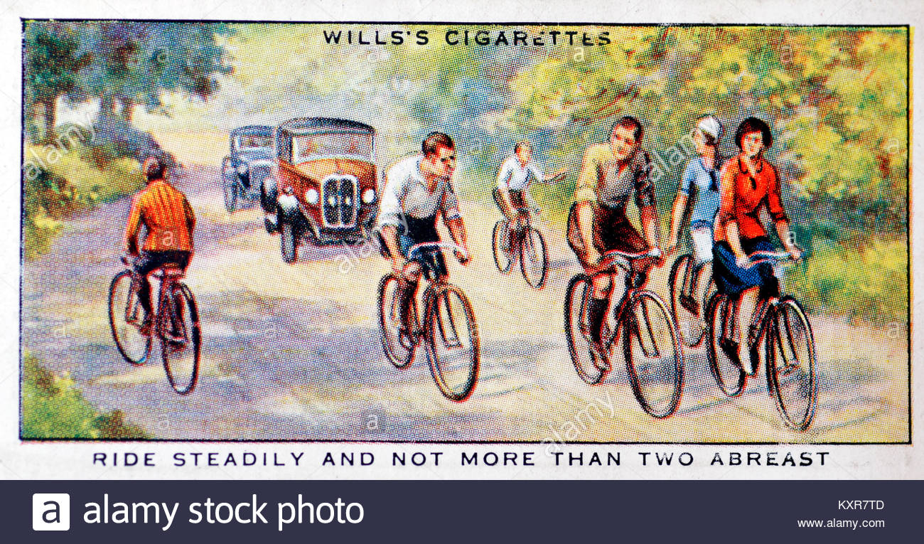 Safety First - Ride steadily and not more than 2 abreast Stock Photo ...