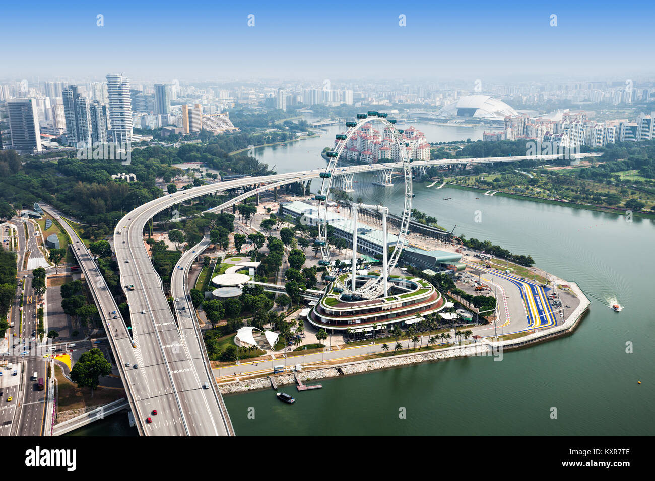 Singapore flyer view hi-res stock photography and images - Alamy