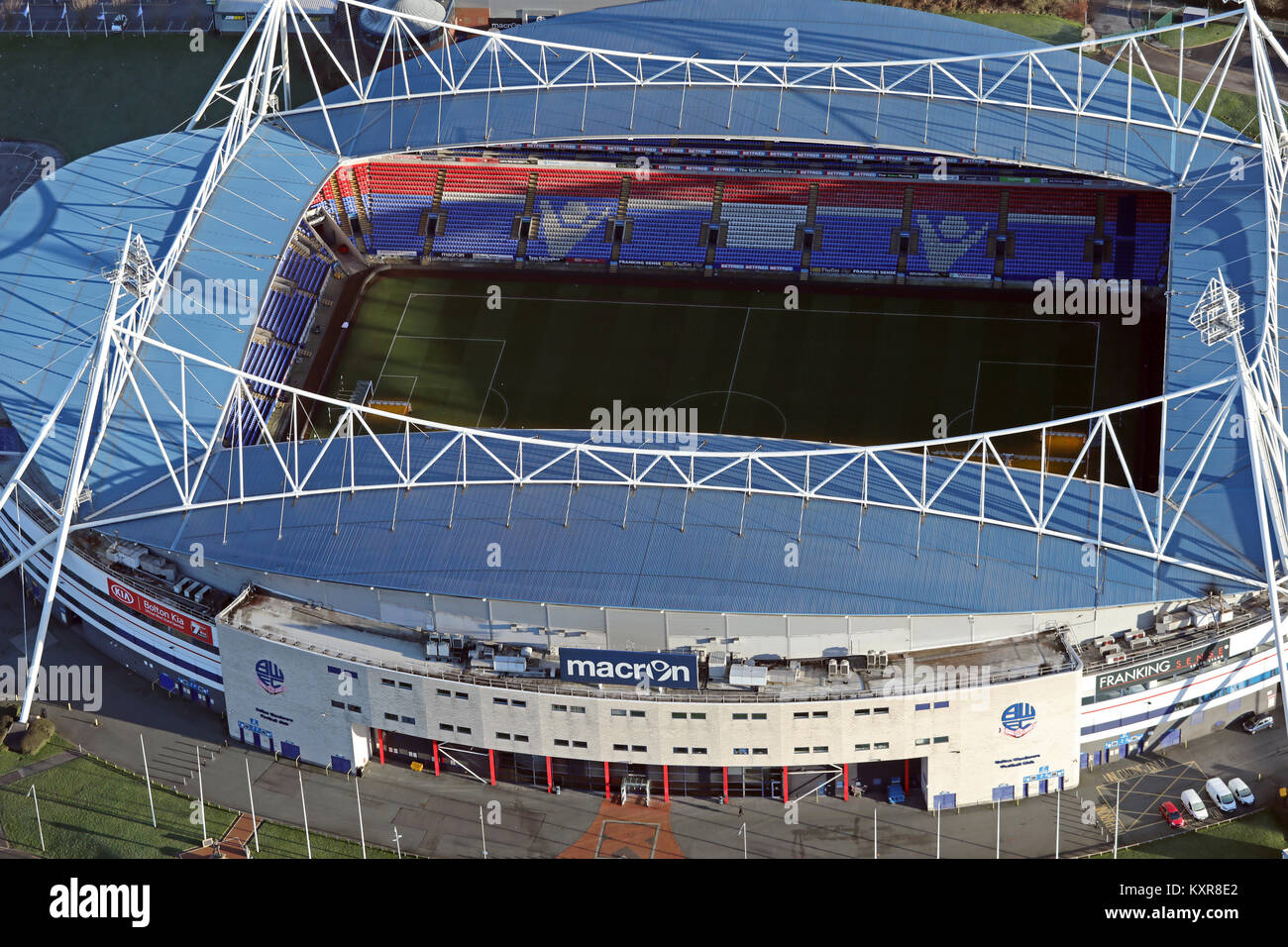 aerial view of Bolton Wanderers' University of Bolton Stadium Stock ...