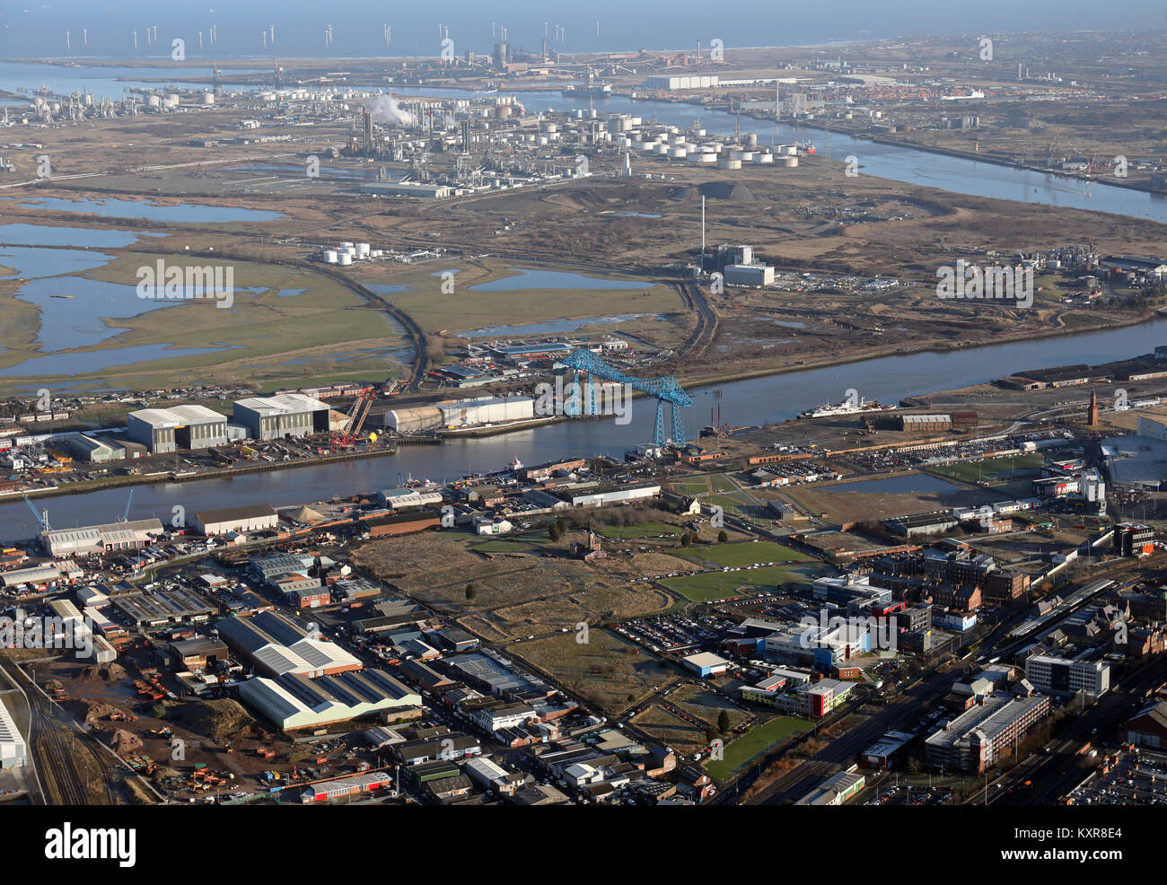 Teesside industry aerial hi-res stock photography and images - Alamy