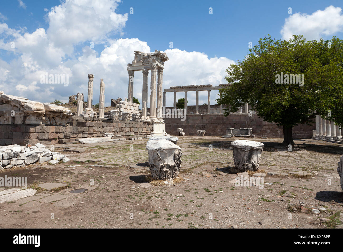 Temple of Trajan at Acropolis of Pergamon Stock Photo - Alamy