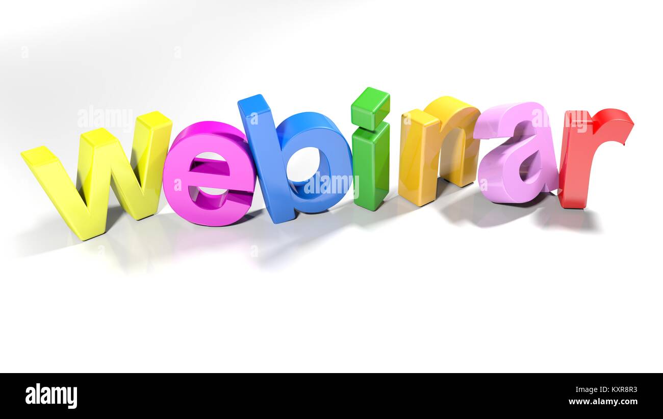 Webinar 3D colorful write - 3D rendering Stock Photo - Alamy Webinar 3D colorful write - 3D rendering Stock Photo - Alamy