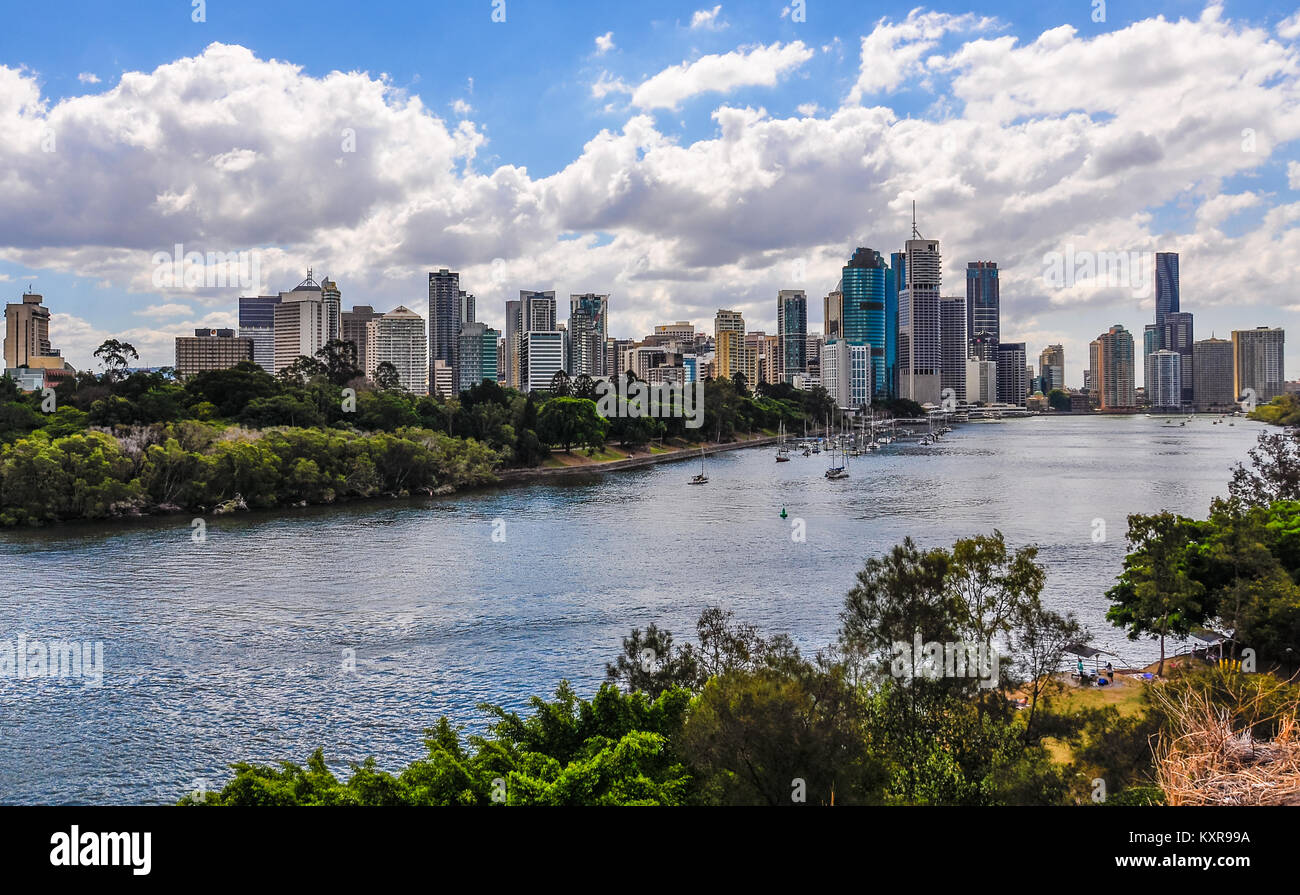 Panoramic view of the city skyline with the Central Business District ...