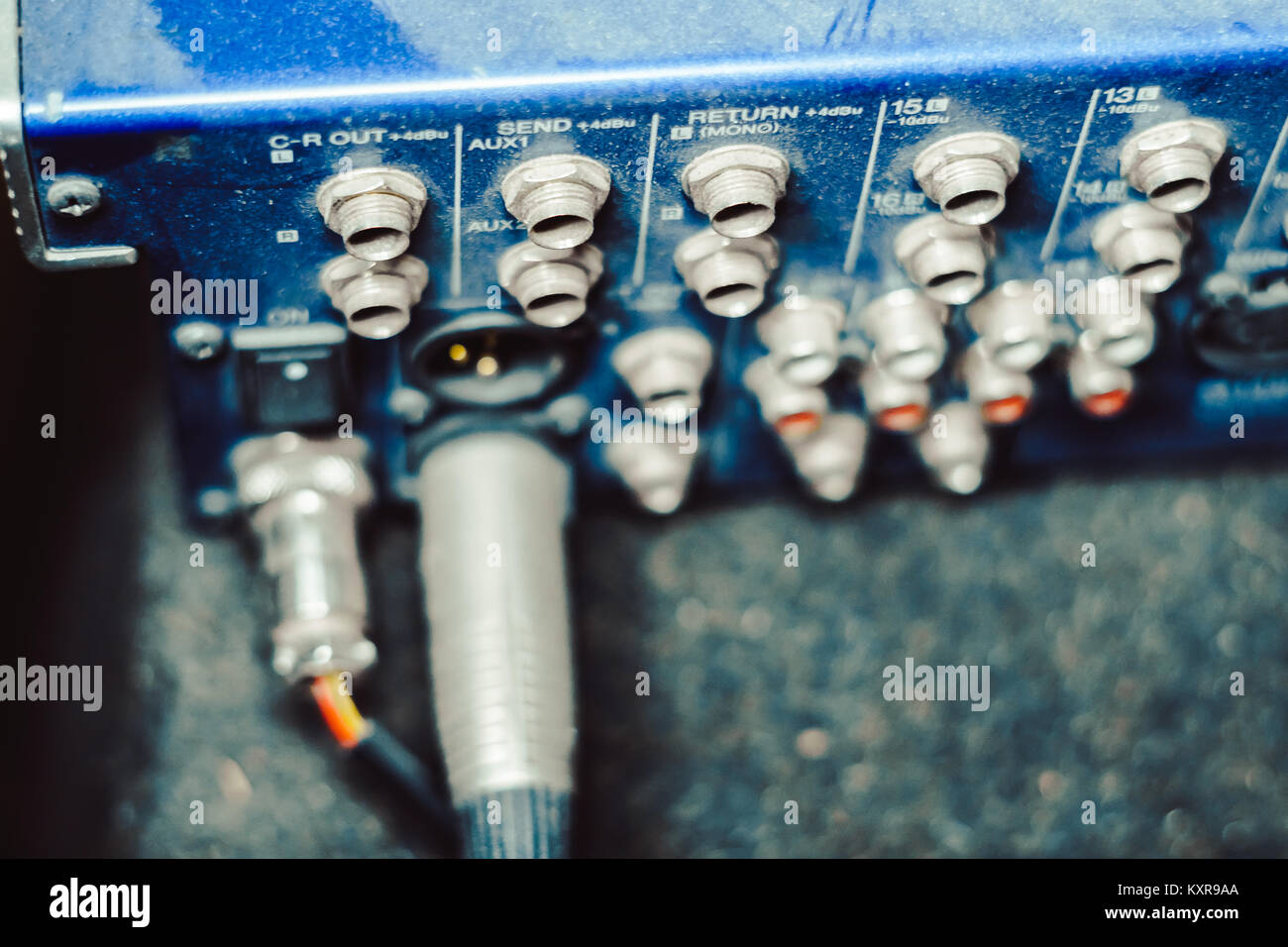 Audio connectors that are included with the audio mixer. audio cable ...