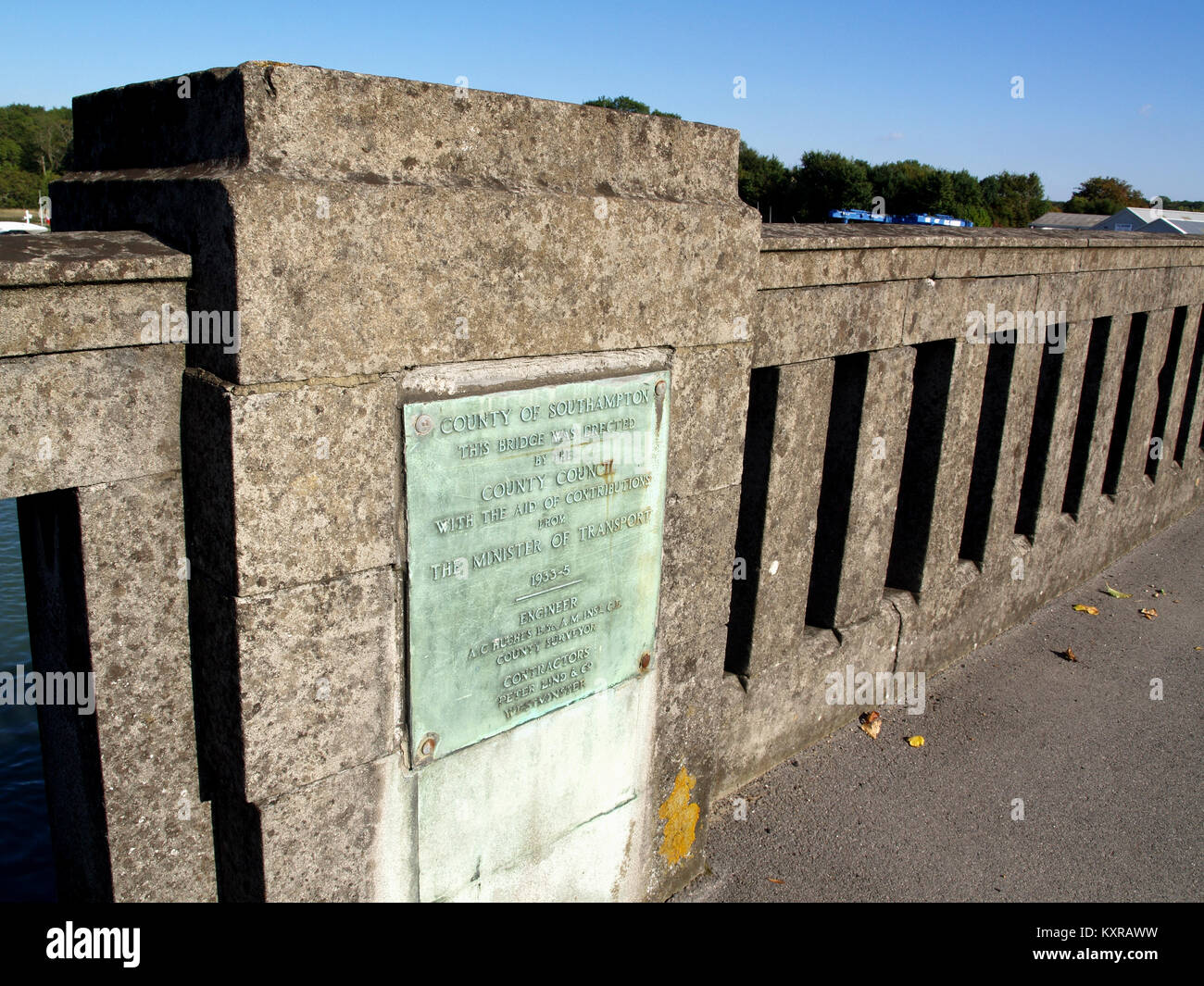 Hamble River Bridge in Bursledon, Hampshire, England, UK Stock Photo ...