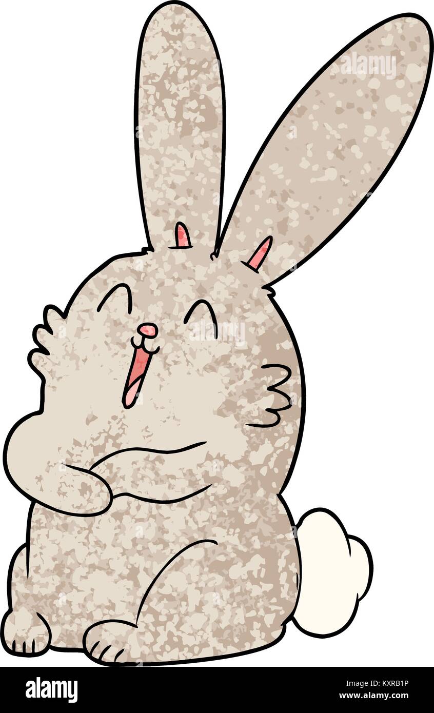 cartoon laughing bunny rabbit Stock Vector Image & Art - Alamy