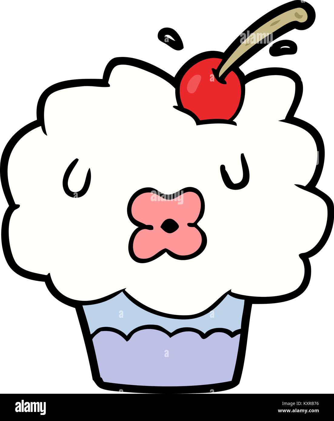 funny cartoon cupcake Stock Vector Image & Art - Alamy