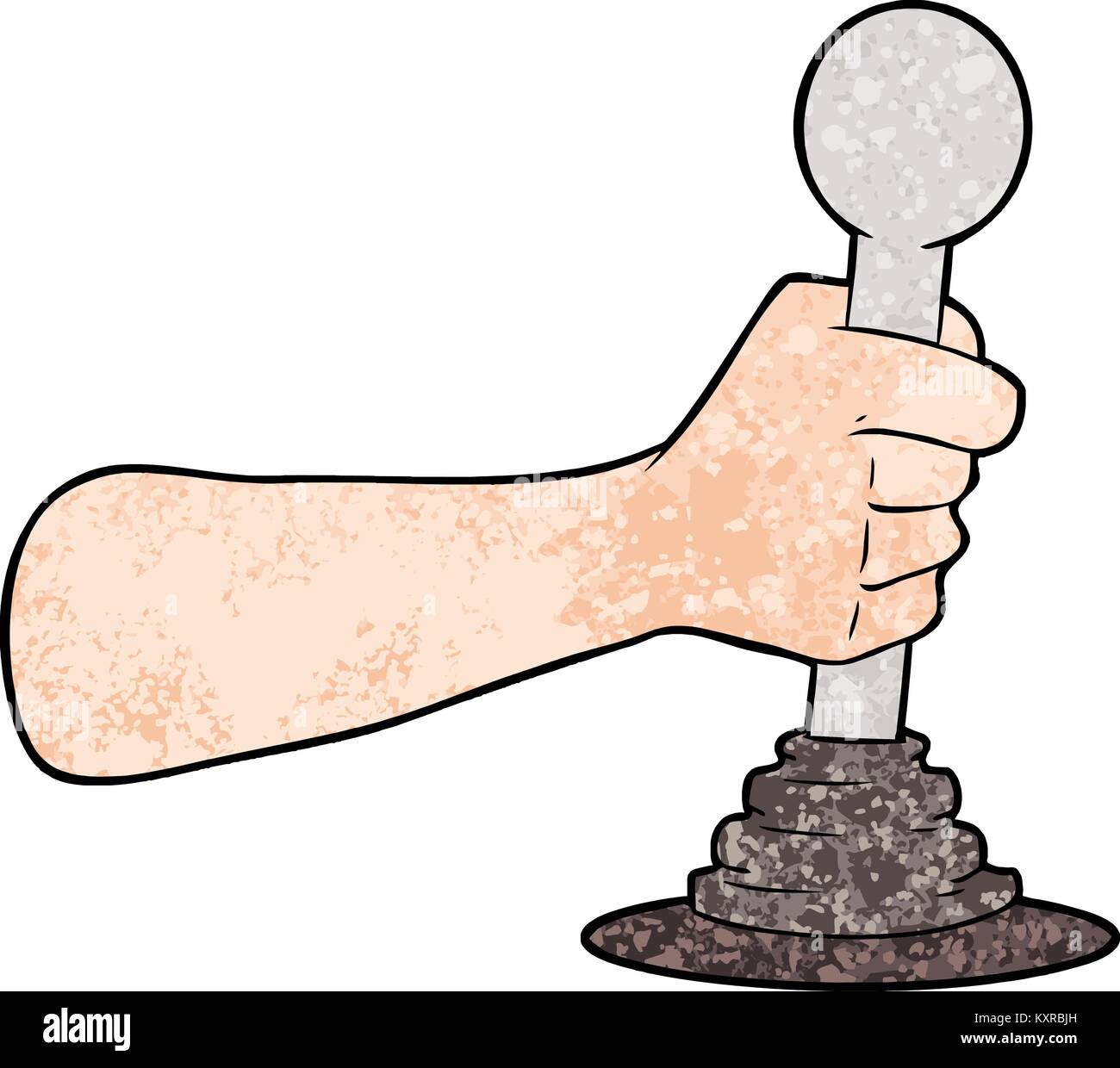 cartoon hand pulling lever Stock Vector Image & Art - Alamy